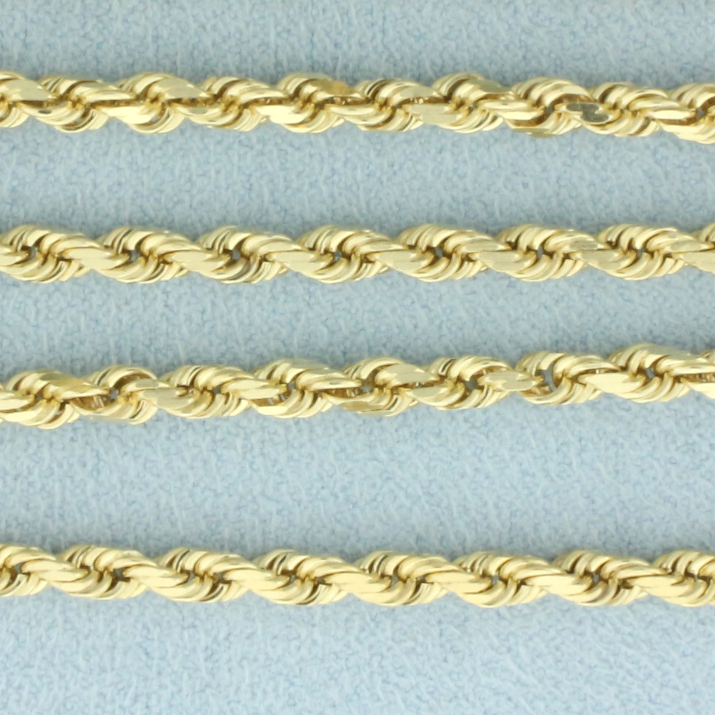 18 inch Rope Link Chain Necklace in 14k Yellow Gold | Property Room