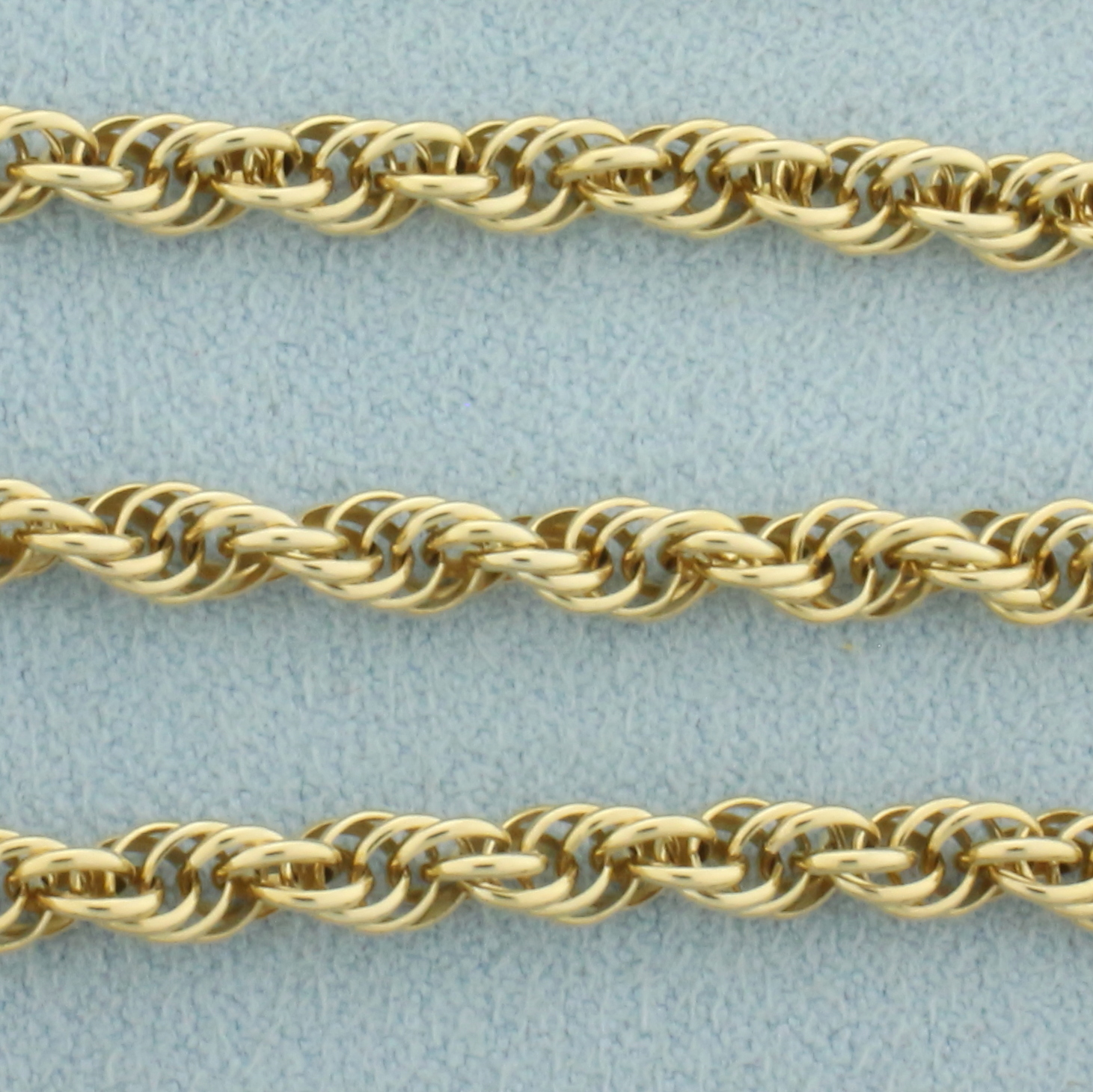 18 Inch Rope Link Chain Necklace in 14k Yellow Gold | Property Room