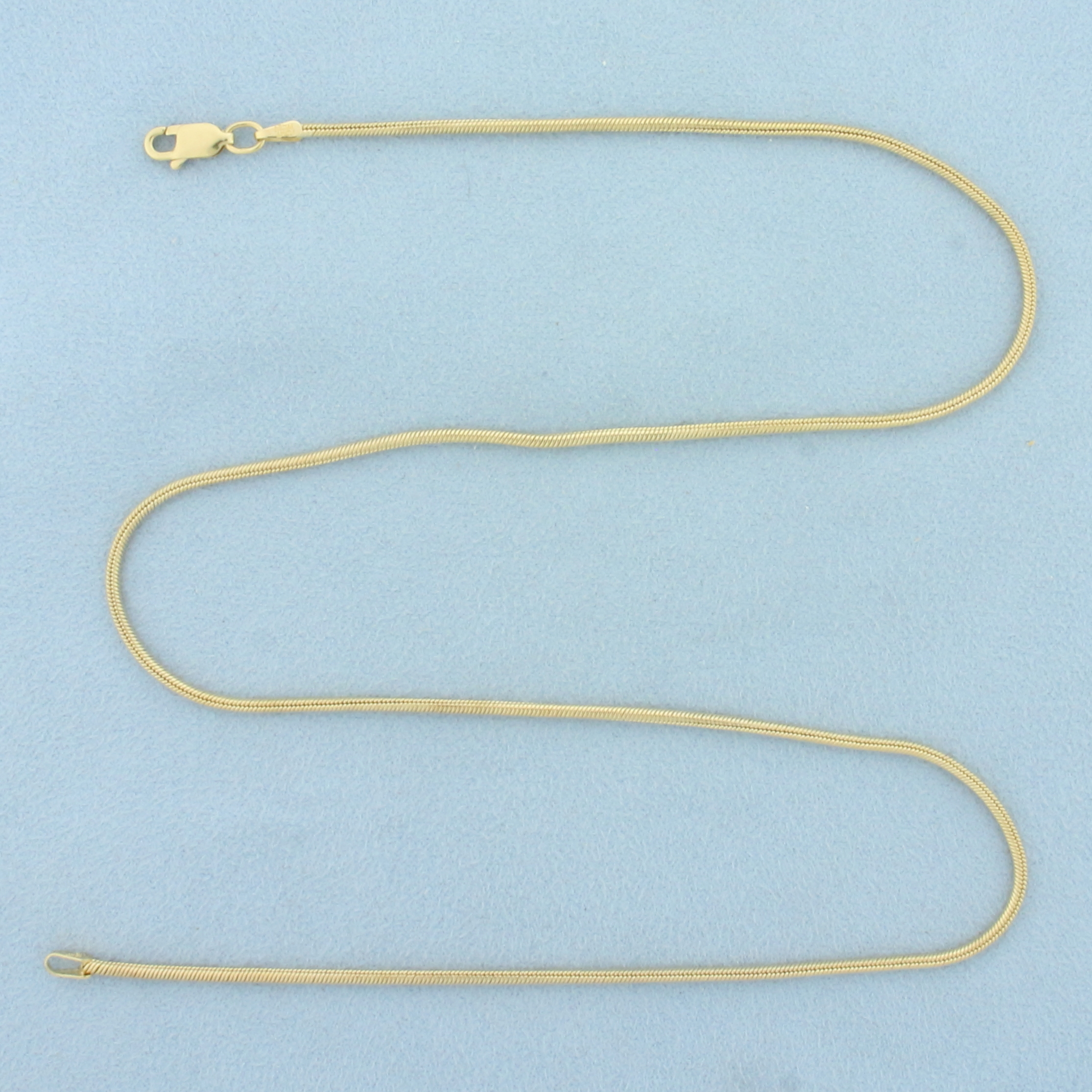 18 Inch Snake Link Chain Necklace in 10 Yellow Gold | Property Room