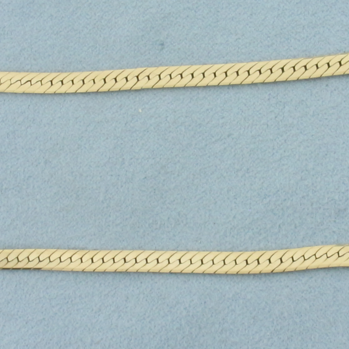 19 Inch Herringbone Link Chain Necklace in 14k Yellow Gold | Property Room