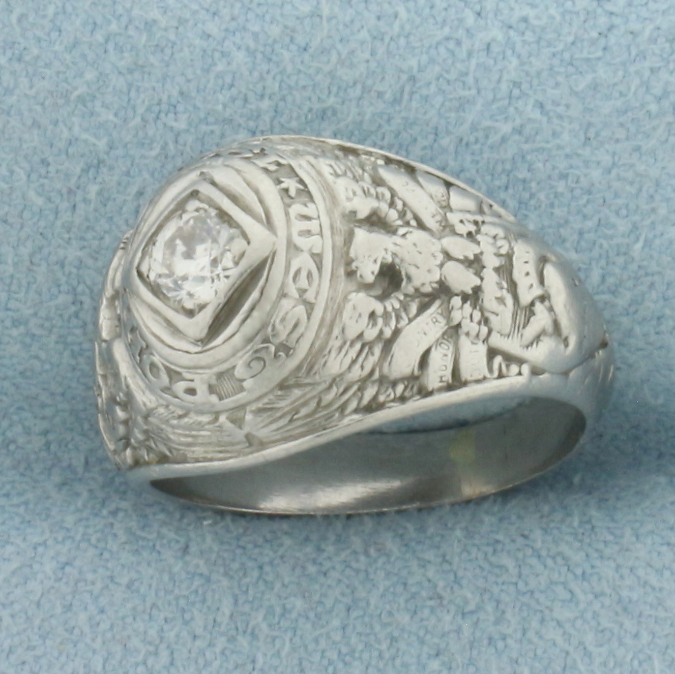 1945 West Point Diamond Class Ring in Palladium | Property Room