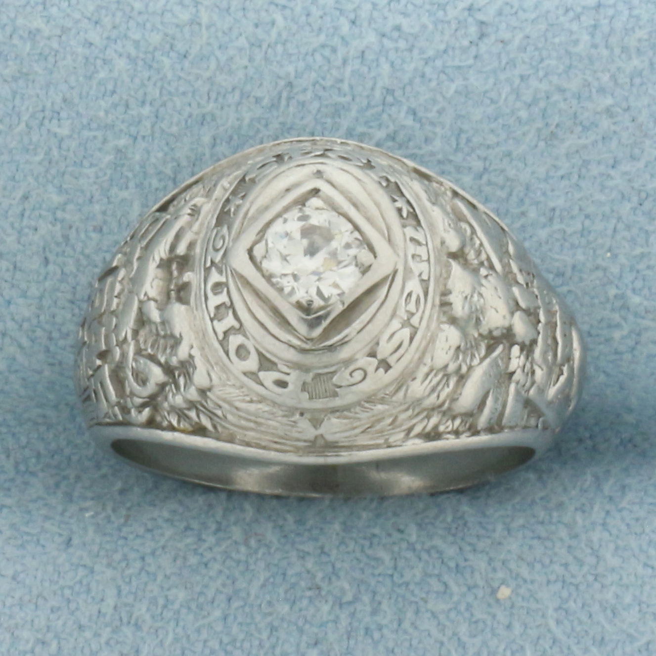 1945 West Point Diamond Class Ring in Palladium | Property Room