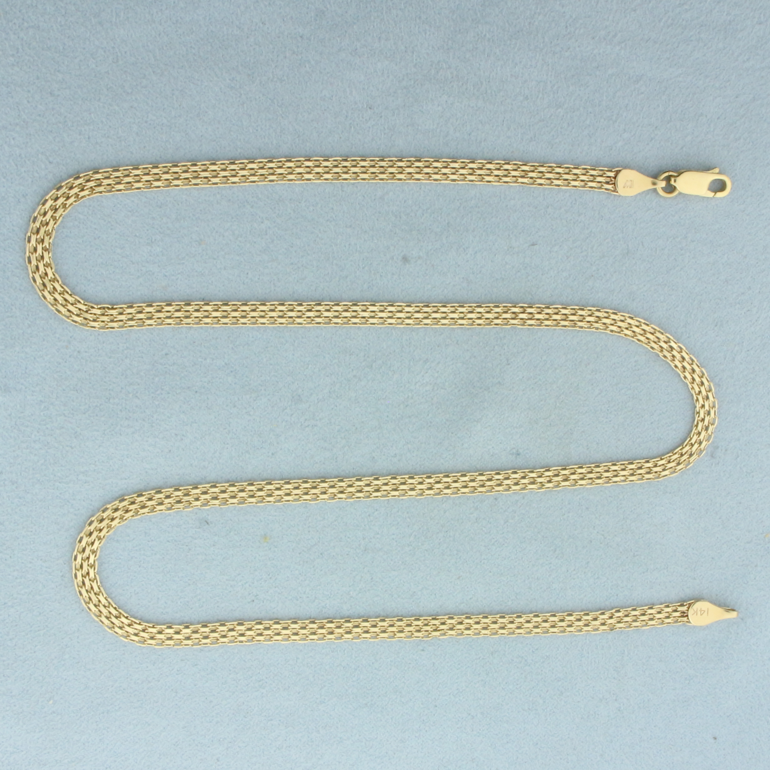 20 Inch Bismark Link Chain Necklace in 14k Yellow Gold | Property Room