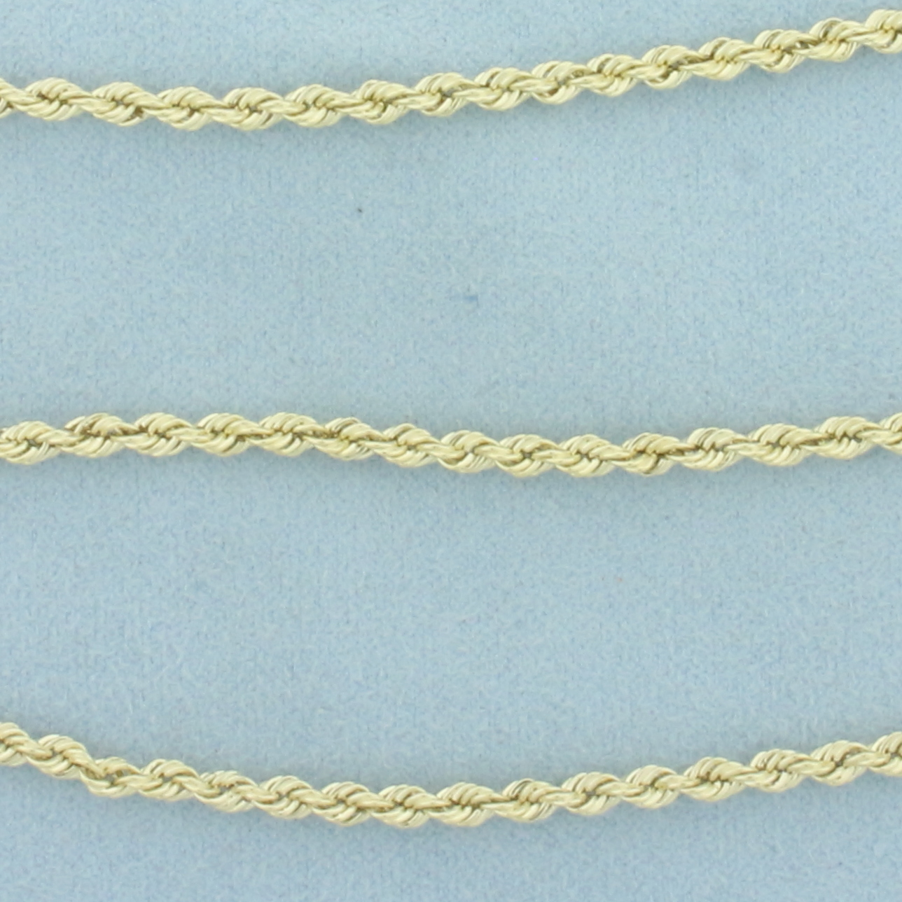 20 Inch Rope Link Chain Necklace in 14k Yellow Gold | Property Room