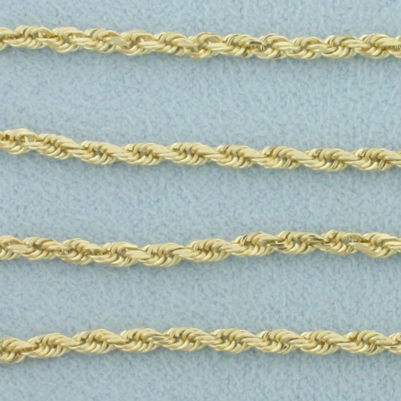 20 Inch Rope Link Chain Necklace in 14k Yellow Gold | Property Room