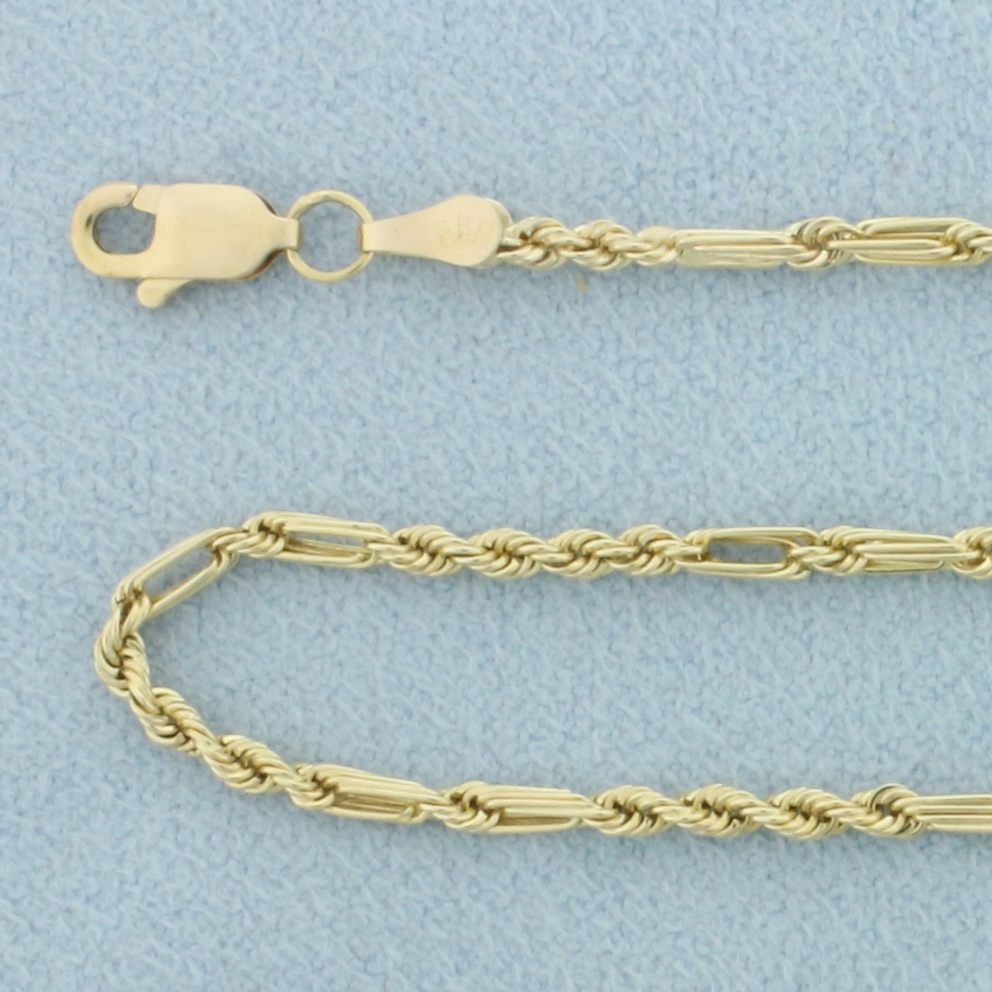 22 Inch Milano Rope Link Chain Necklace in 14k Yellow Gold | Property Room