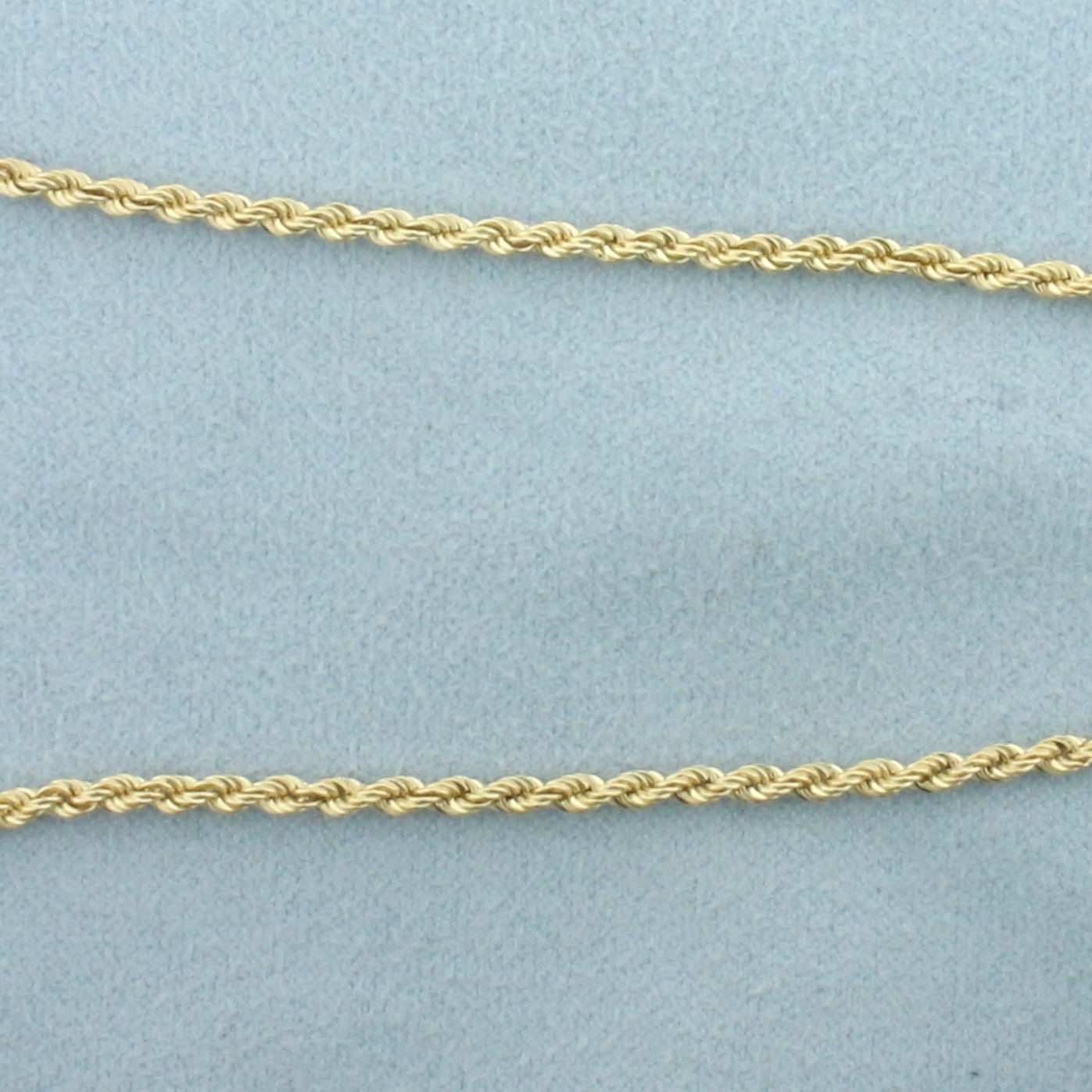 24 Inch Rope Link Chain Necklace in 14k Yellow Gold | Property Room
