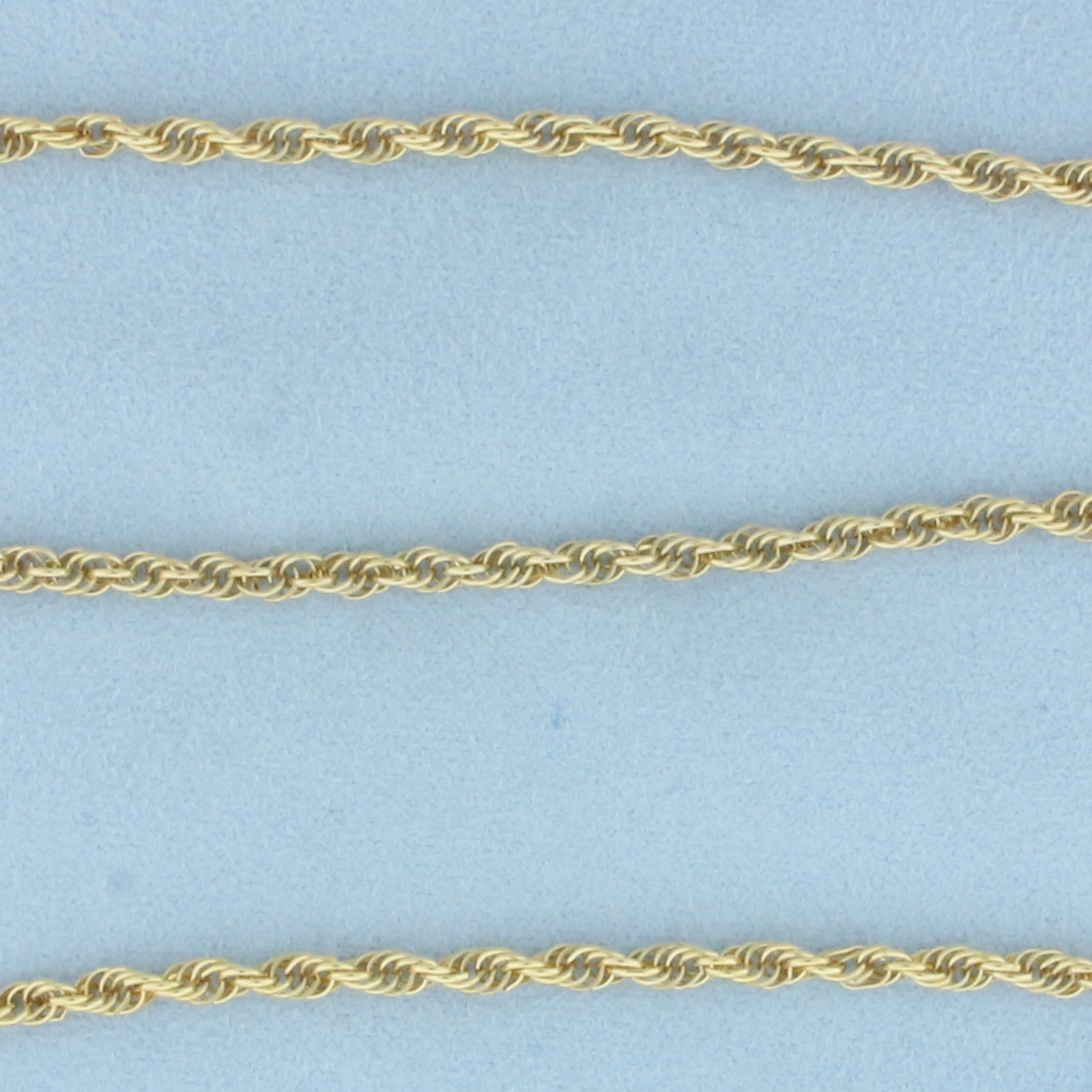 24 Inch Rope Link Chain Necklace in 14k Yellow Gold | Property Room