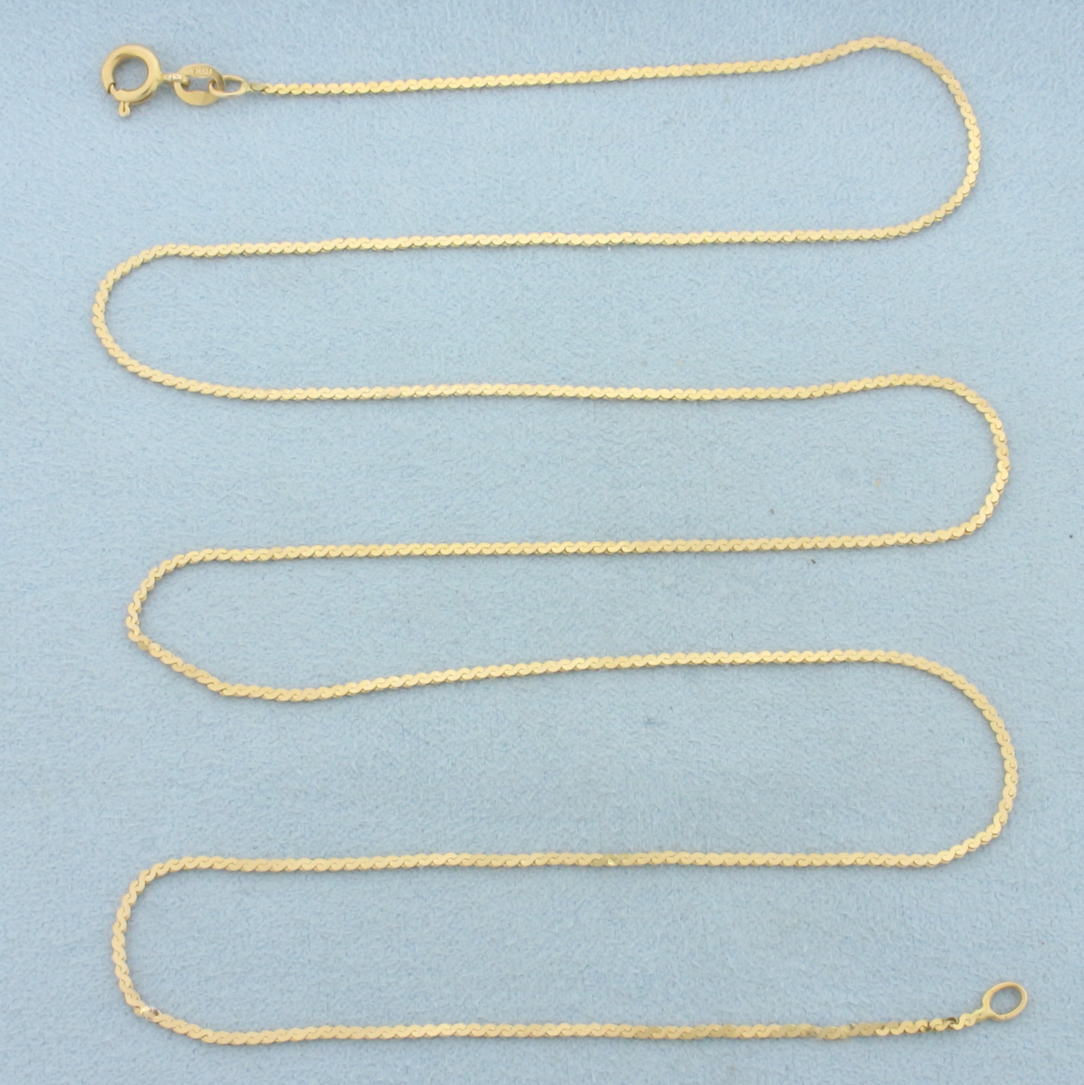 24 Inch S Link Chain Necklace in 14k Yellow Gold | Property Room