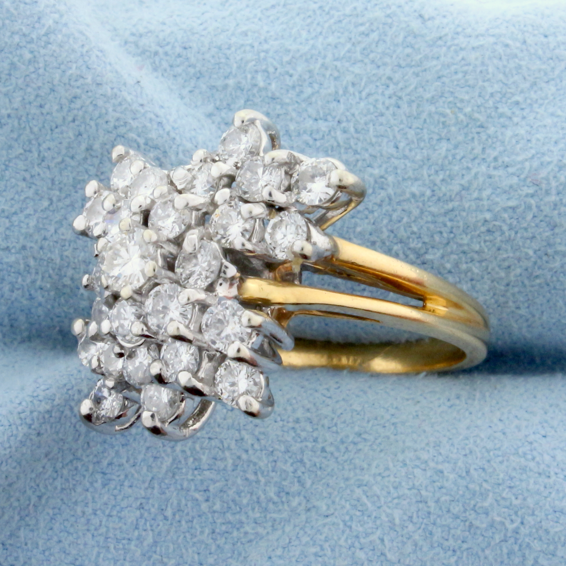 2ct TW Diamond Statement Ring in 14k Yellow Gold | Property Room