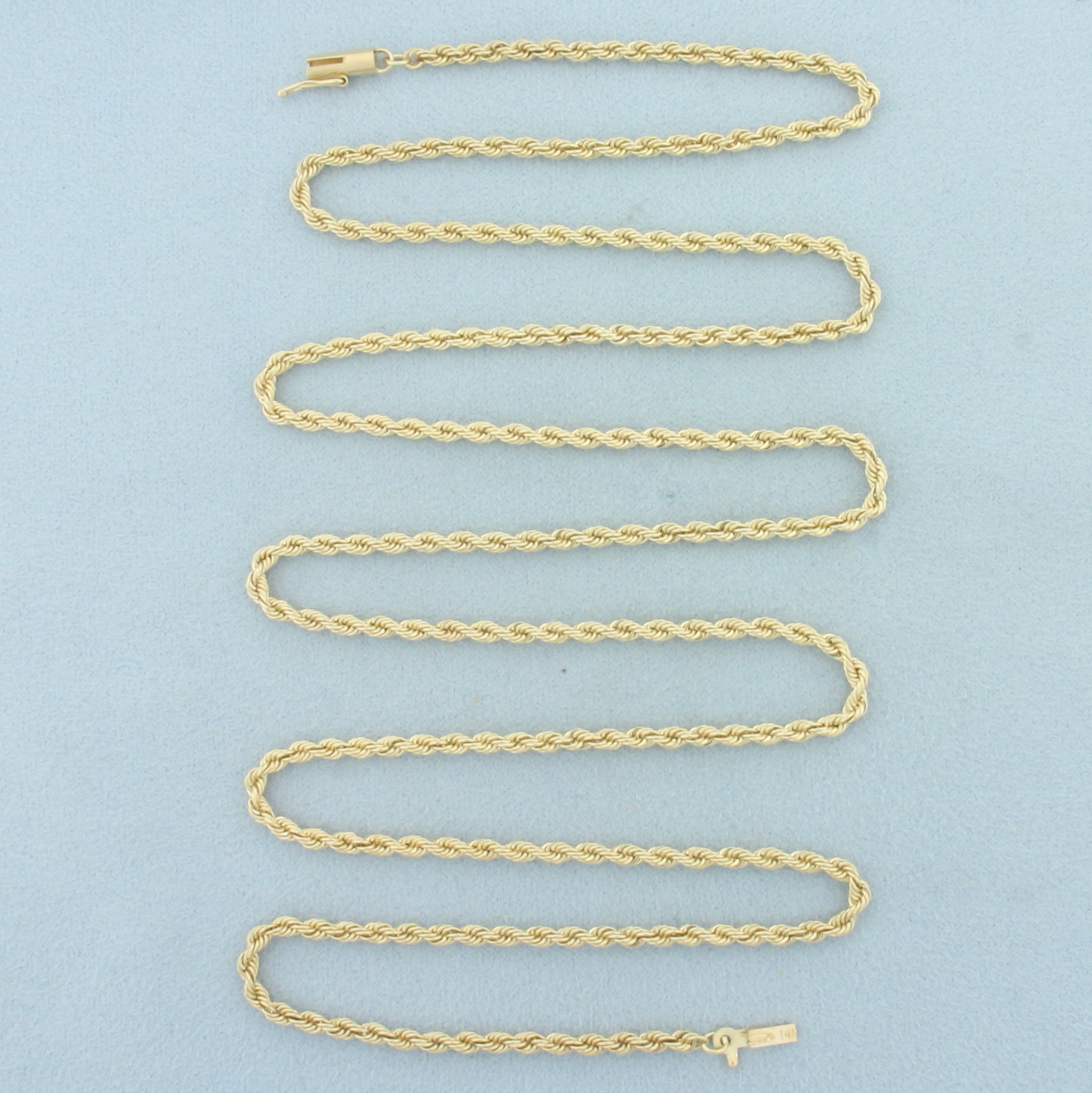 31 Inch Rope Chain Necklace in 14k Yellow Gold | Property Room