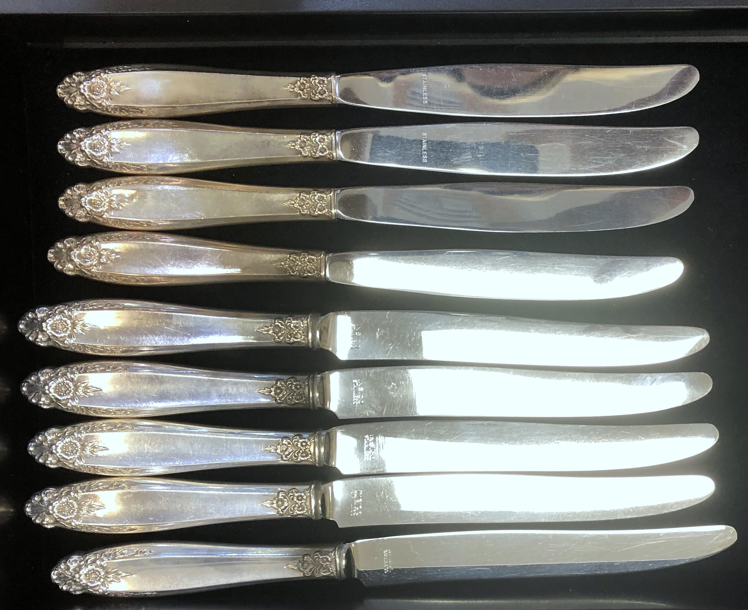 33 Piece Set of International Prelude Sterling Silver Flatware Set ...
