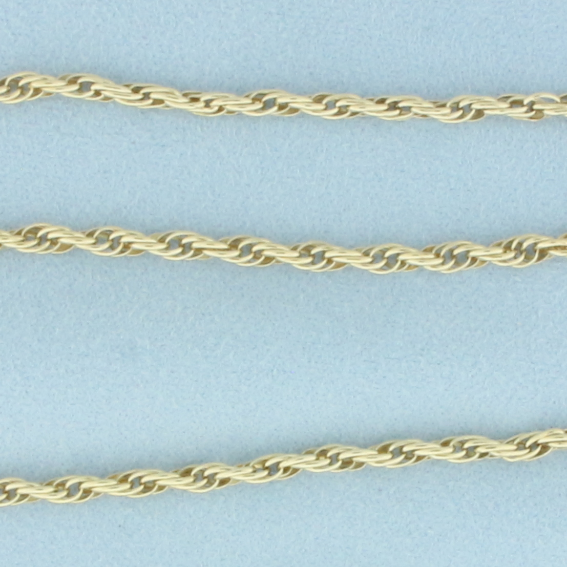 34 Inch Rope Link Chain Necklace in 14k Yellow Gold | Property Room