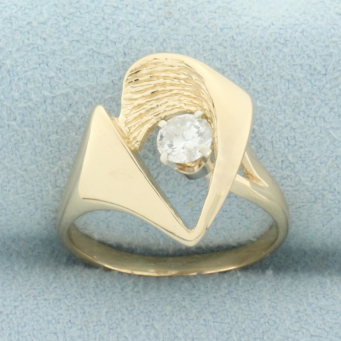 Abstract Diamond Ring in 14k Yellow Gold | Property Room