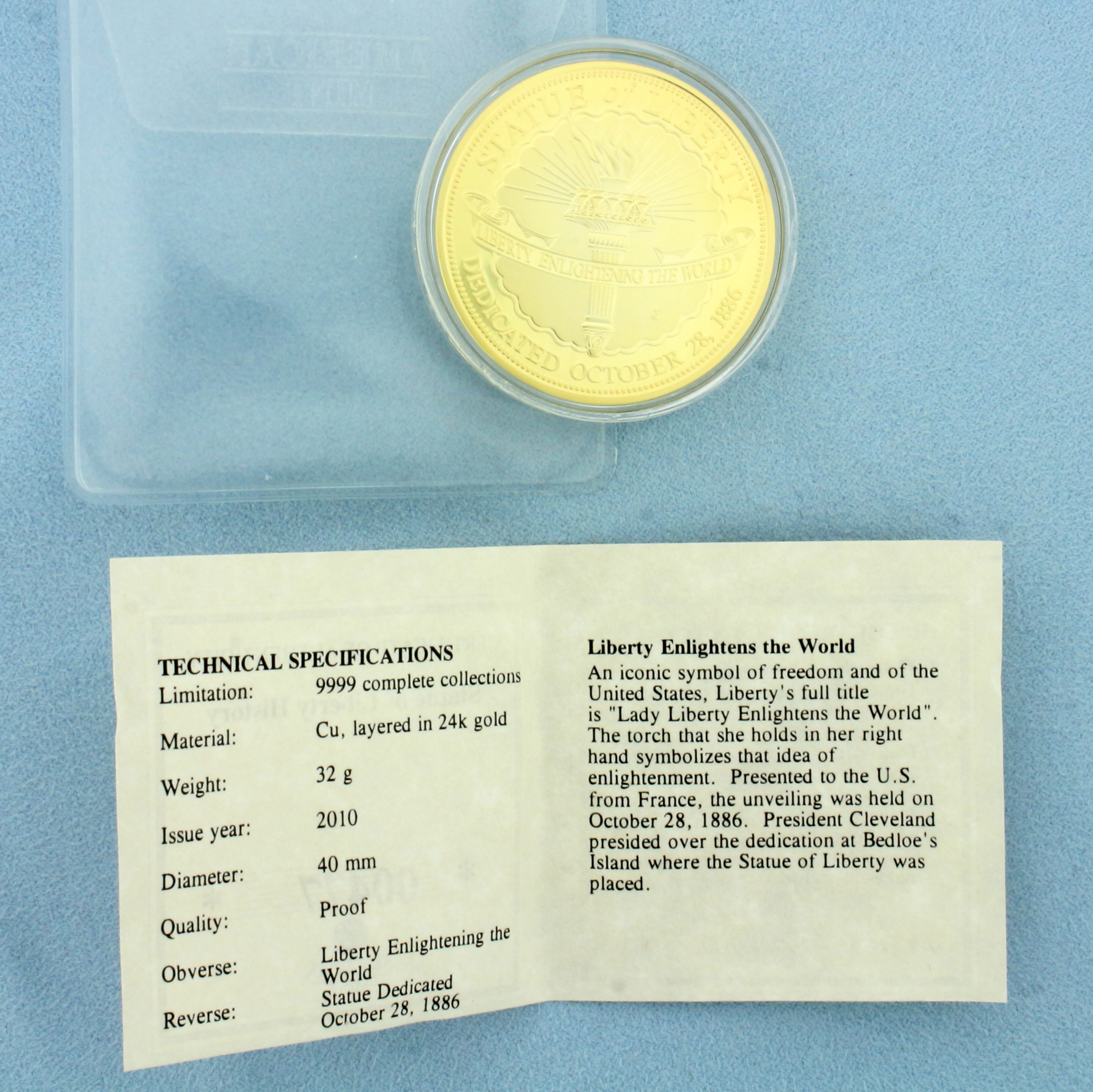 American Mint Statue of Liberty History Liberty Enlightens the World ...