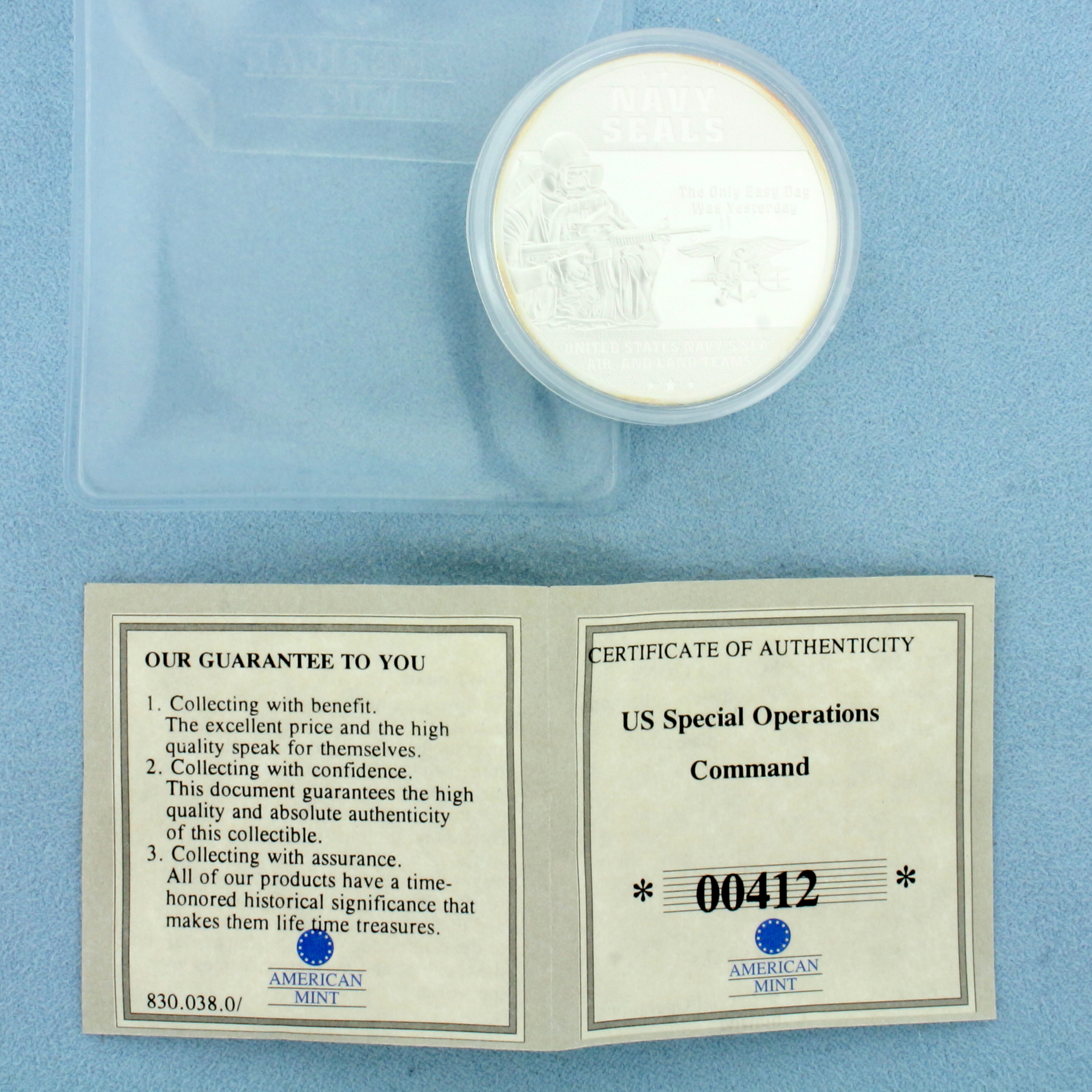 American Mint US Special Operations Command Navy Seals Proof Coin with ...