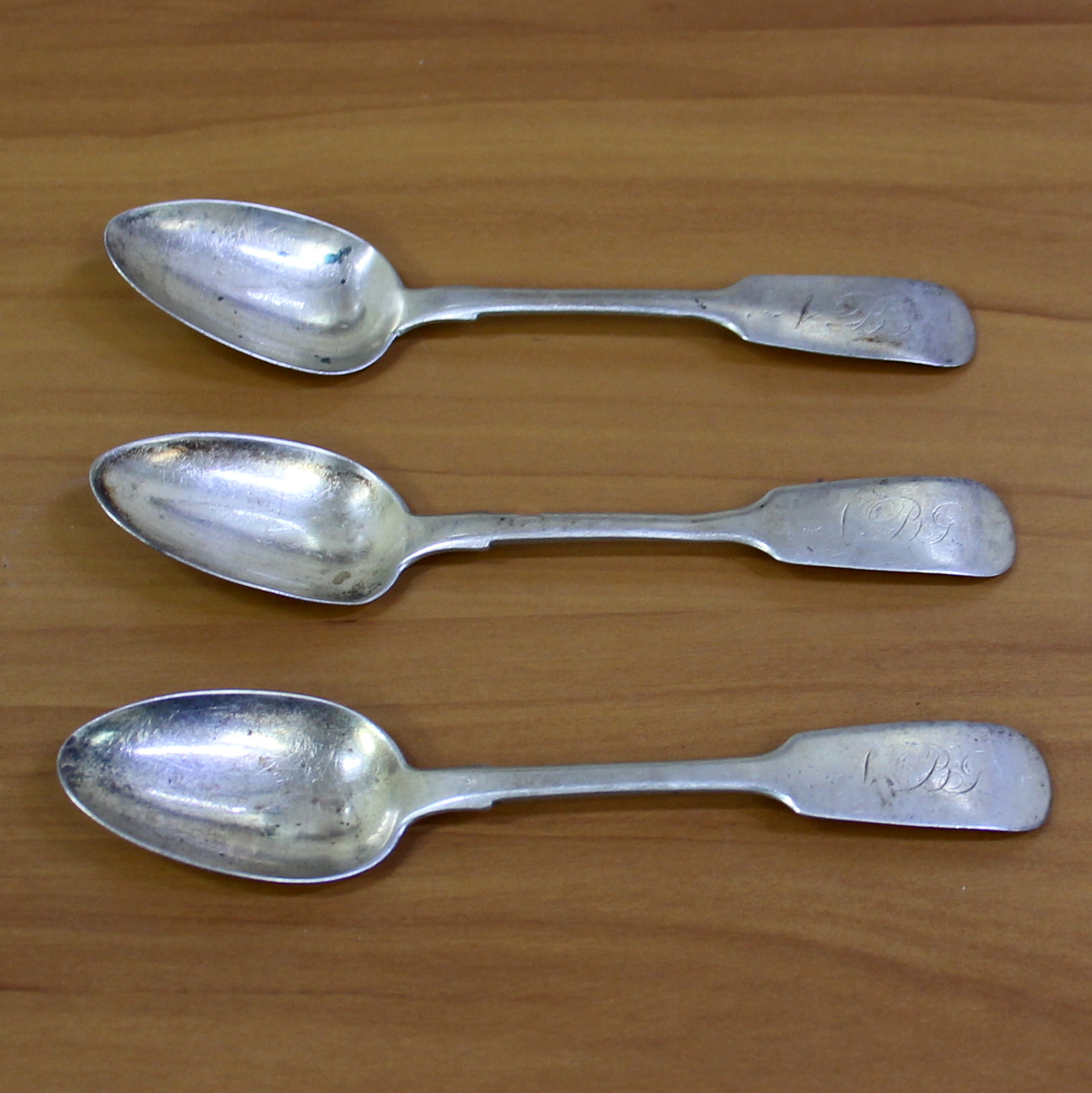 Antique George Turner Exeter G3T1 Sterling Silver Set of 3 Spoons ...