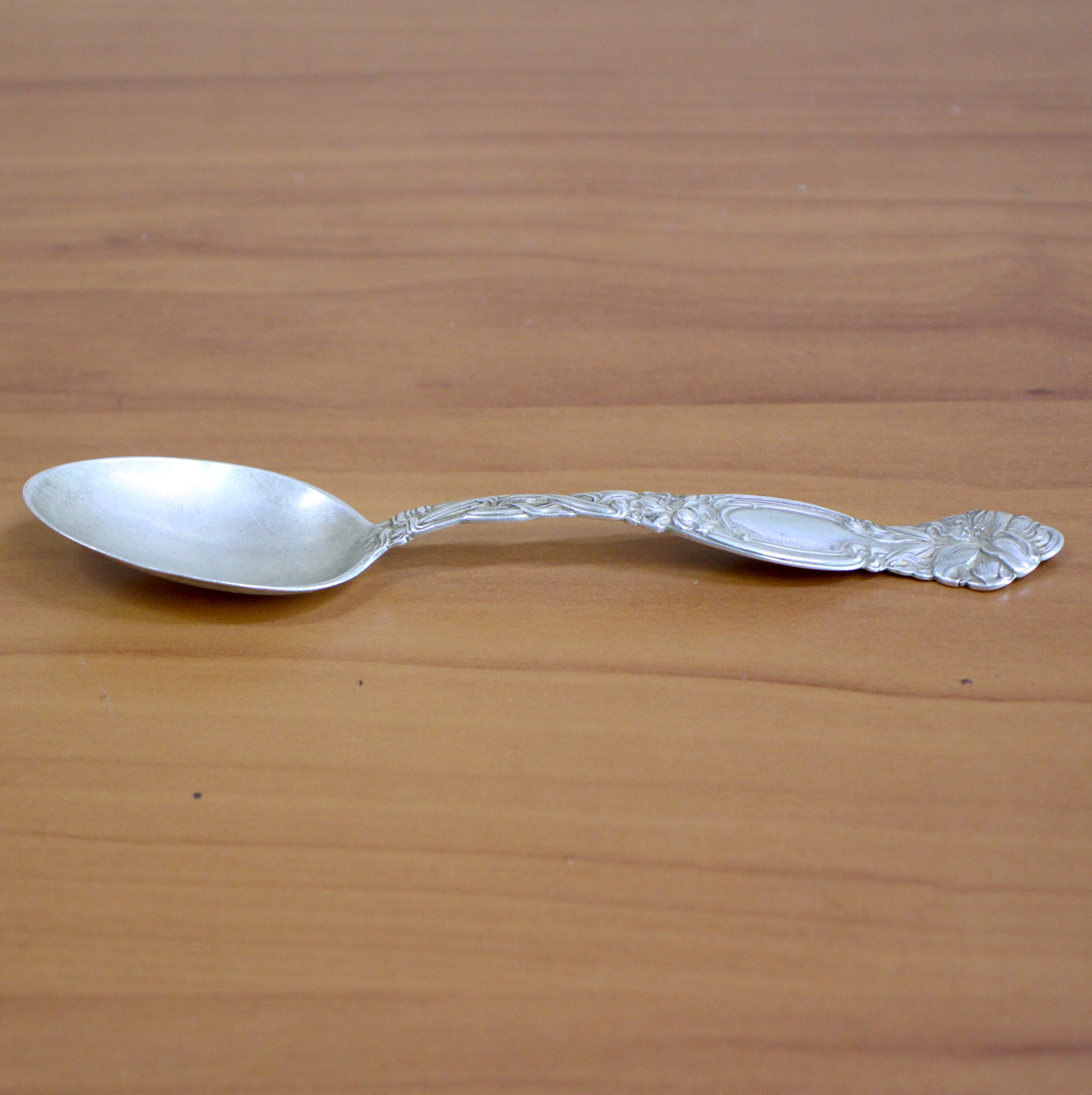 Antique Simpson, Hall, Miller "Frontenal Lily" Teaspoon in Sterling Silver | Property Room