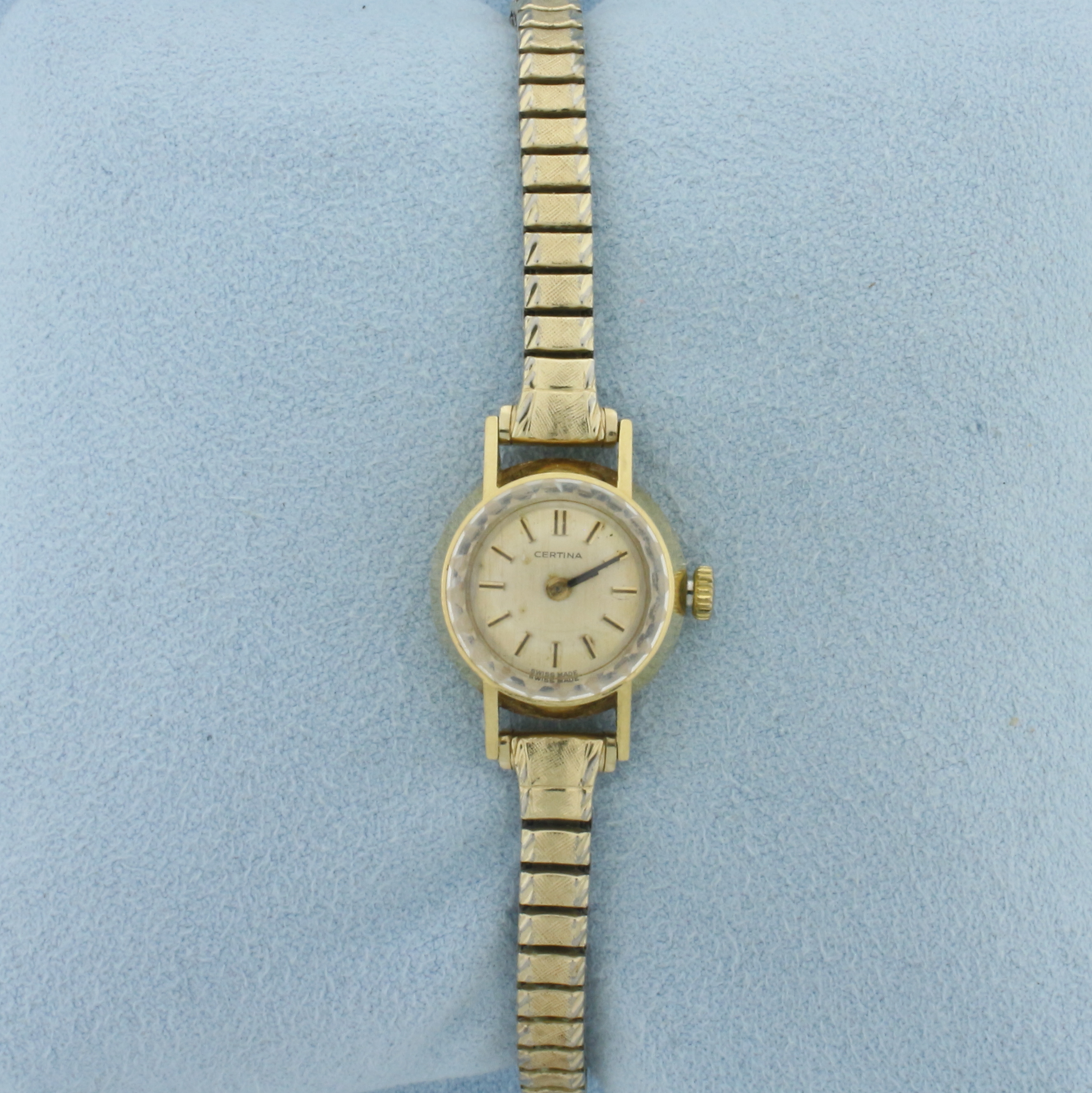 Certina Swiss Windup Watch in 14k Solid Yellow Gold Case | Property Room