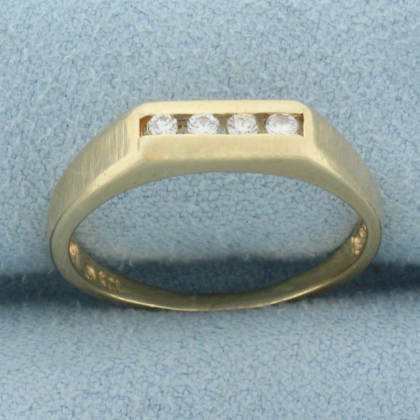 Channel Set Diamond Ring in 14k Yellow Gold | Property Room
