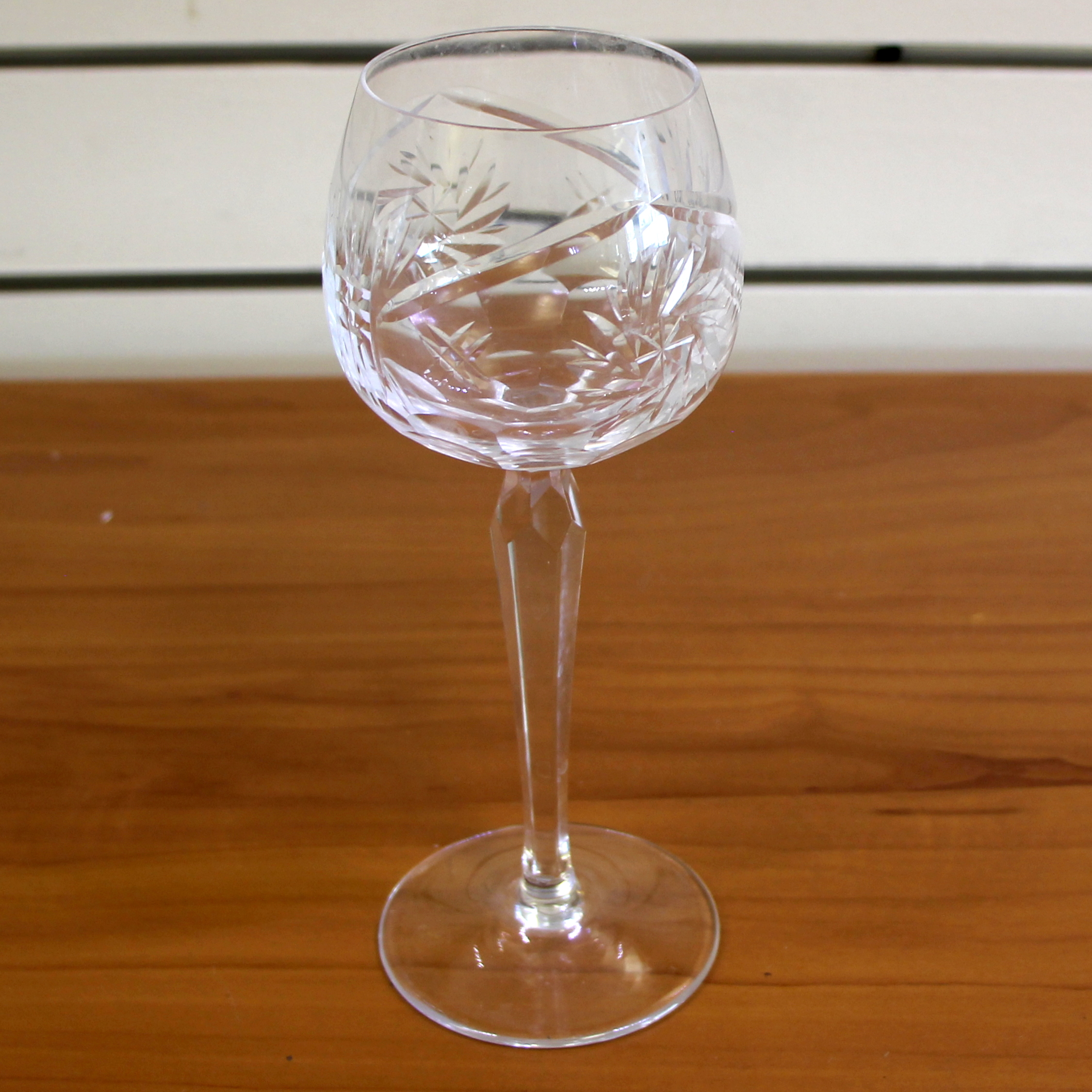 Cut Crystal Hock Wine Glasses Set of 3 | Property Room