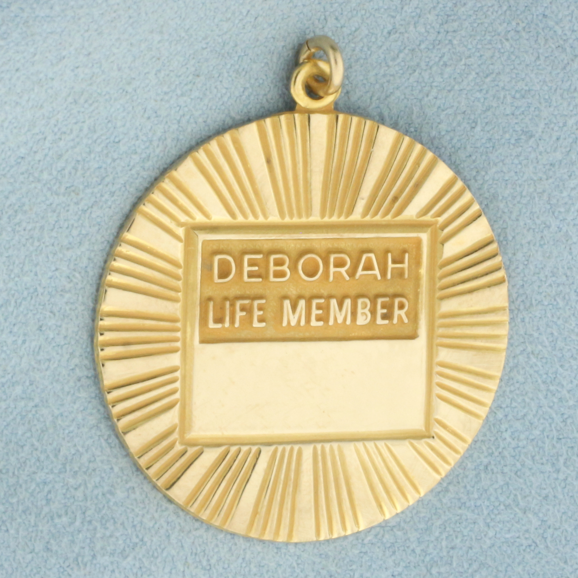 Deborah Life Member Medal Pendant in 10k Yellow Gold | Property Room