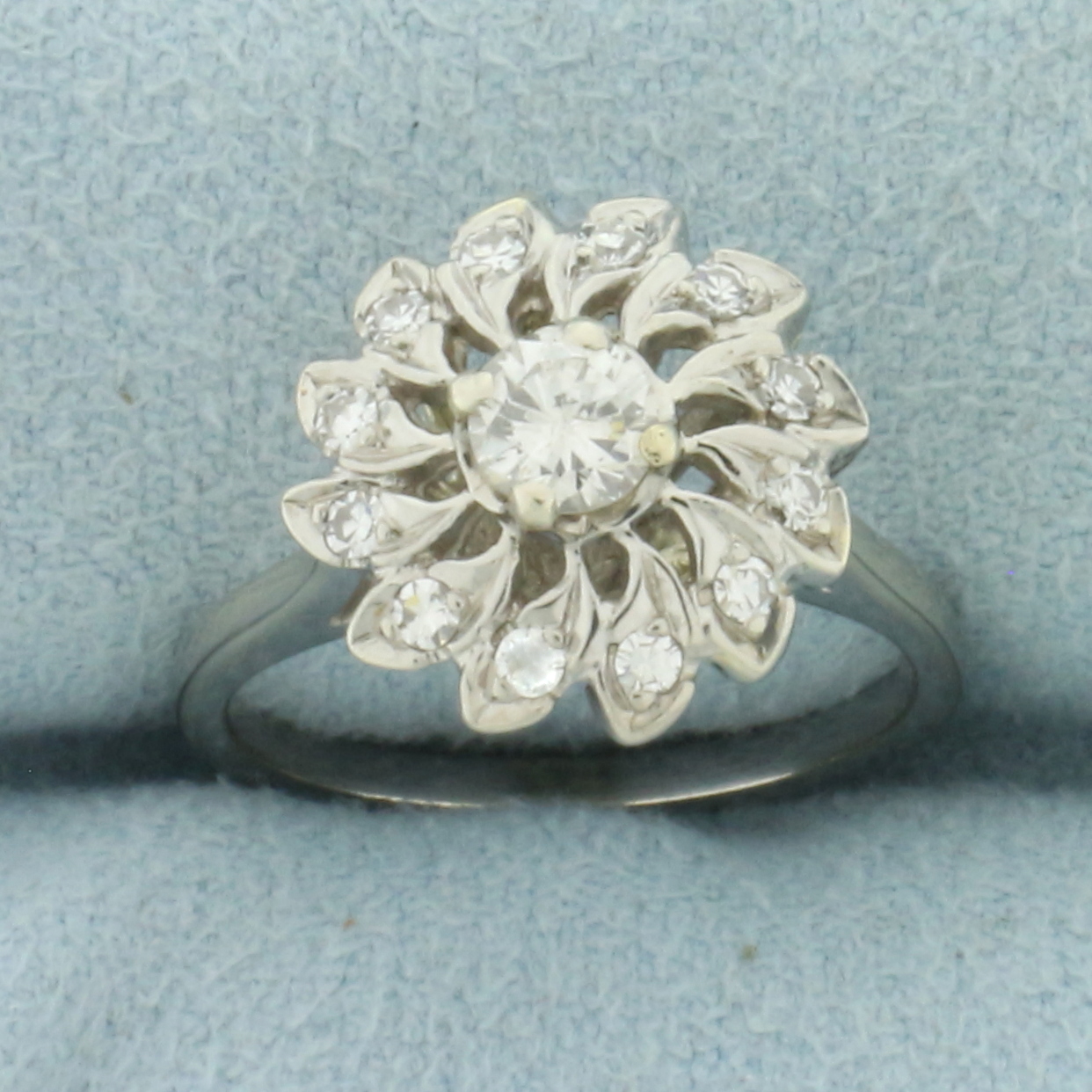 Diamond Fireball Ring in 14k White Gold | Property Room