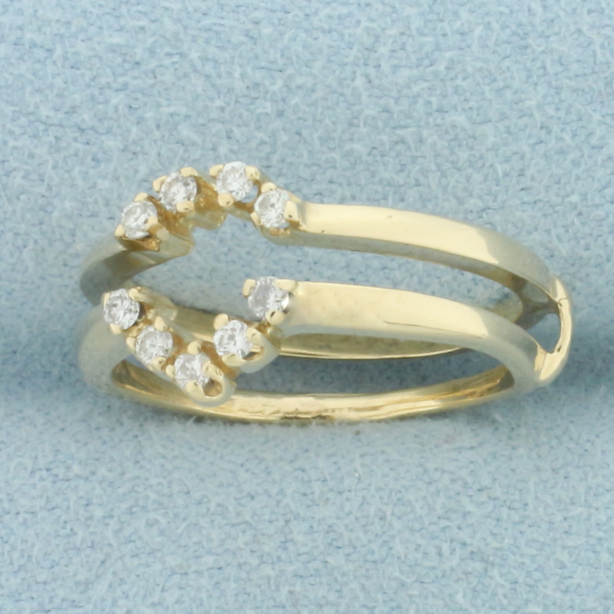 Diamond Ring Jacket for Pear Diamond in 14k Yellow Gold | Property Room