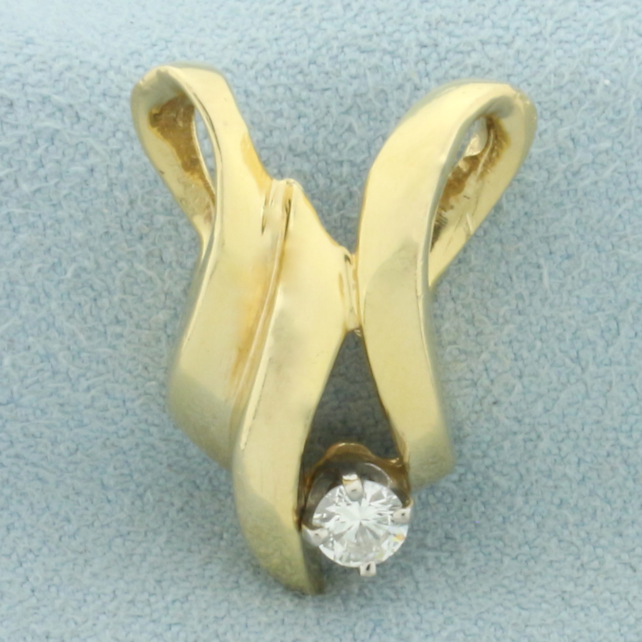Diamond Slide Pendant in 14k Yellow Gold | Property Room