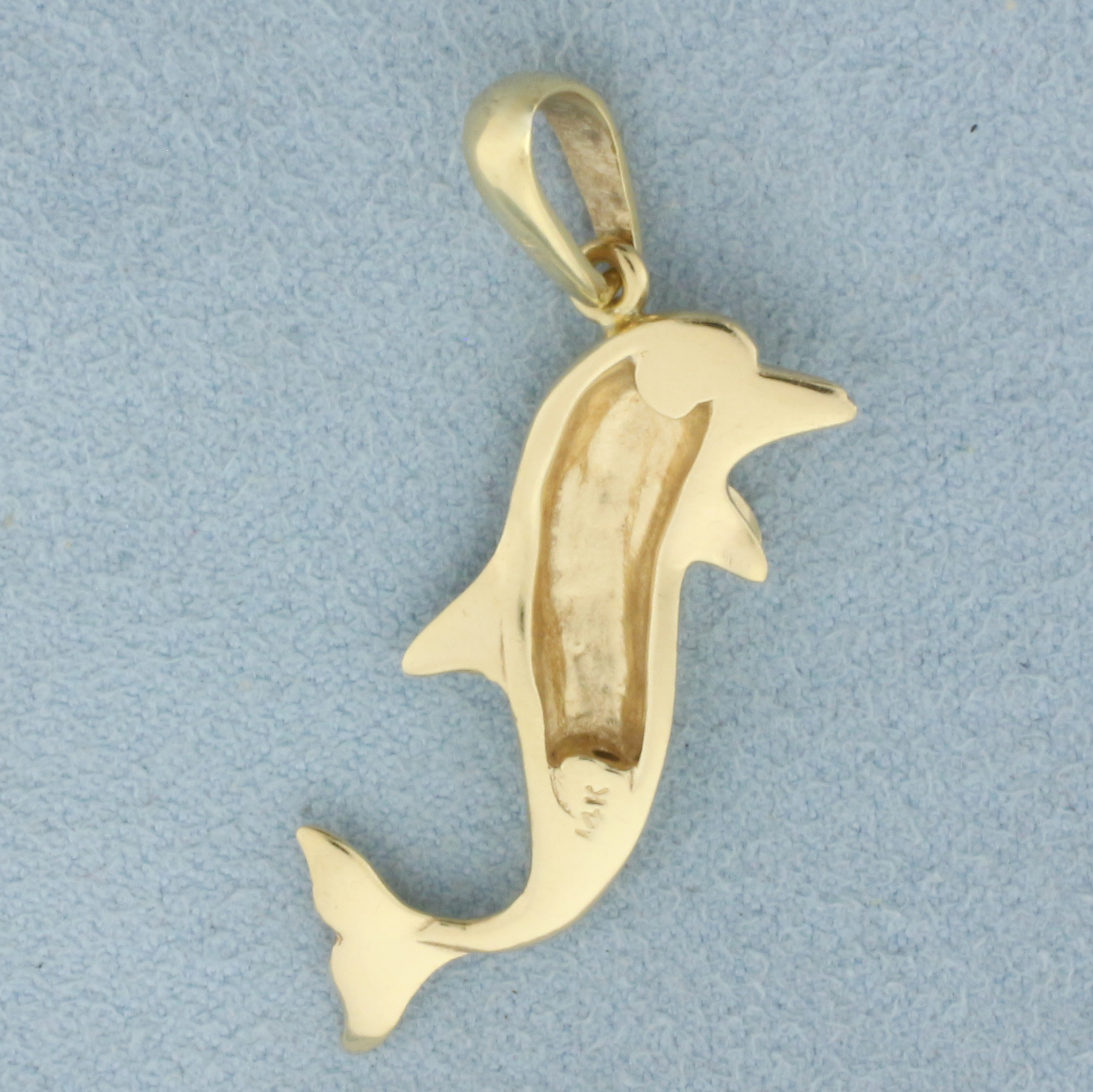 Dolphin Pendant in 14k Yellow Gold | Property Room