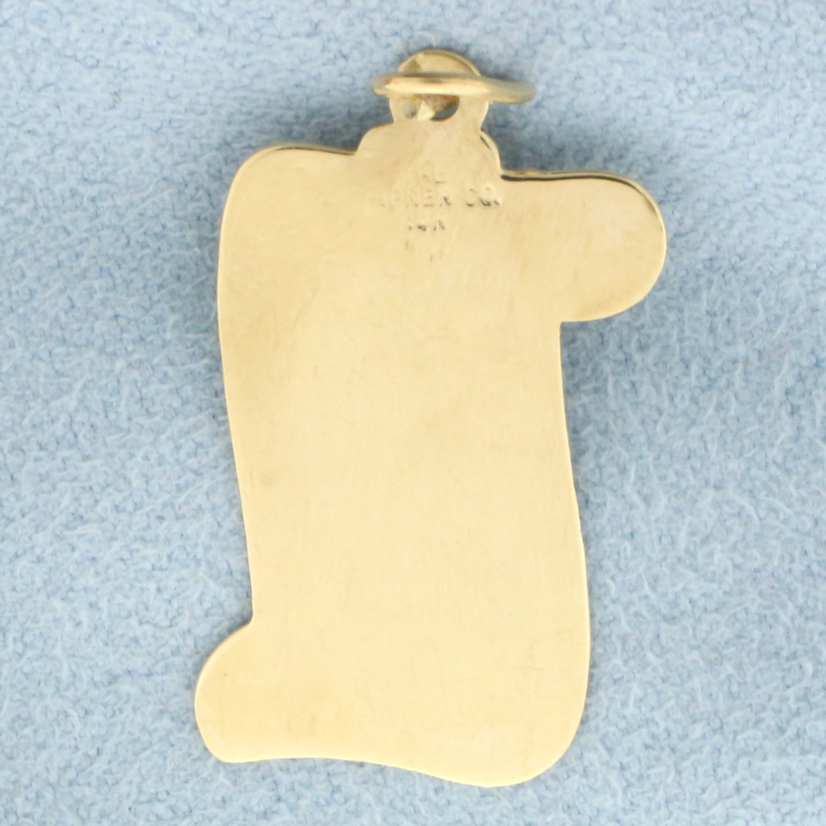 Engravable Scroll Charm in 14k Yellow Gold | Property Room