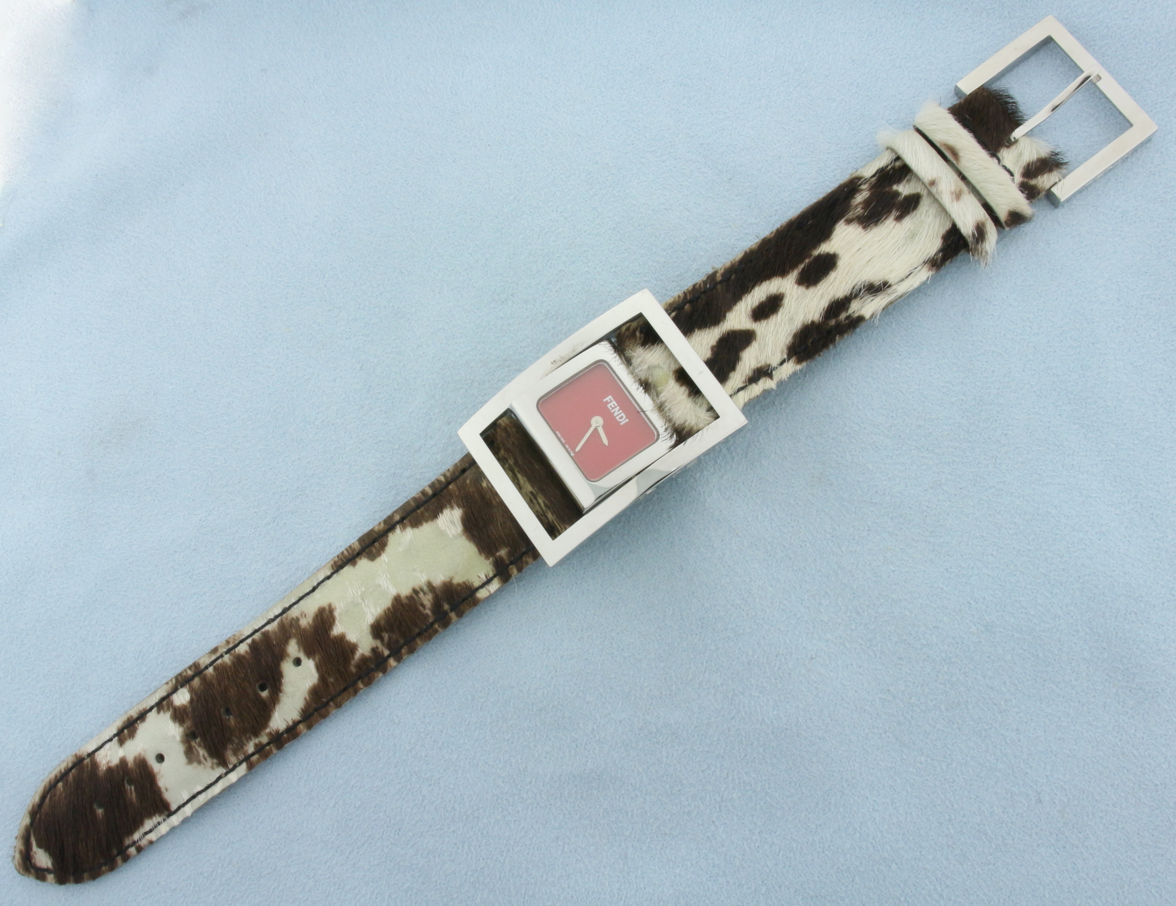 Fendi 5010L Rotating Face Pony hair Flip Watch | Property Room