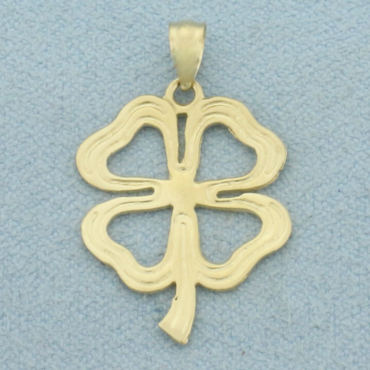 Four Leaf Clover Pendant in 14k Yellow Gold | Property Room