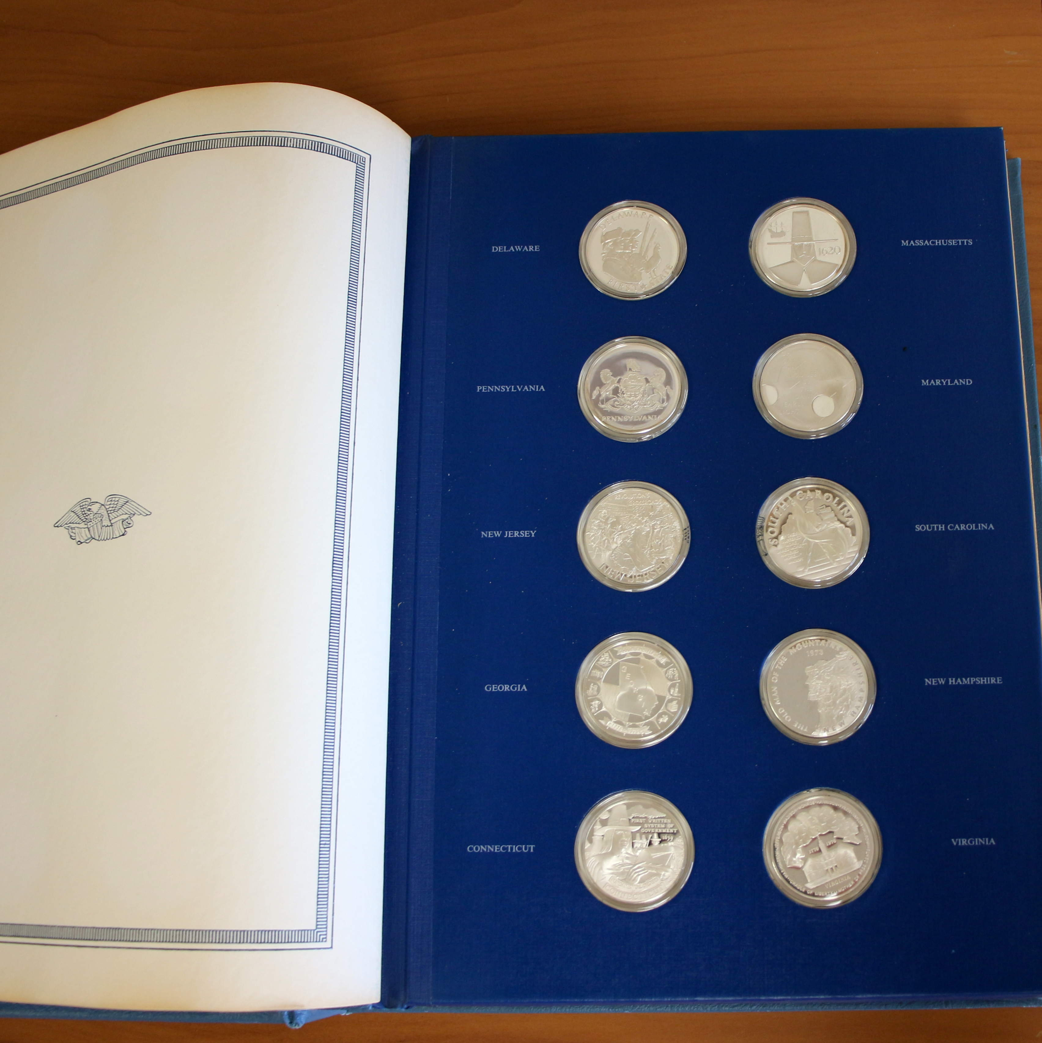 Franklin Mint Complete Fifty-State Bicentennial Medal Collection ...