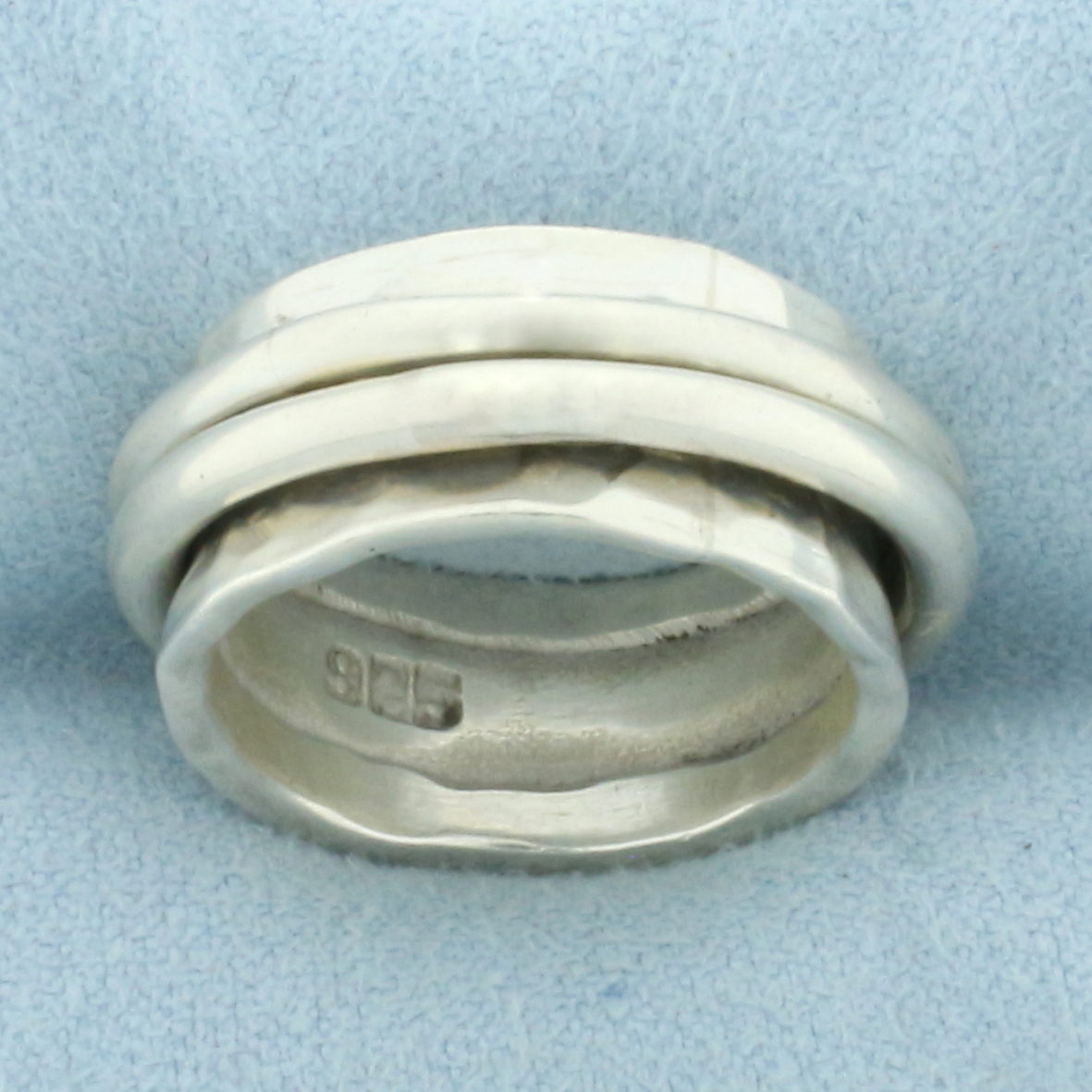 Hammered Finish Spinning Ring in Sterling Silver | Property Room