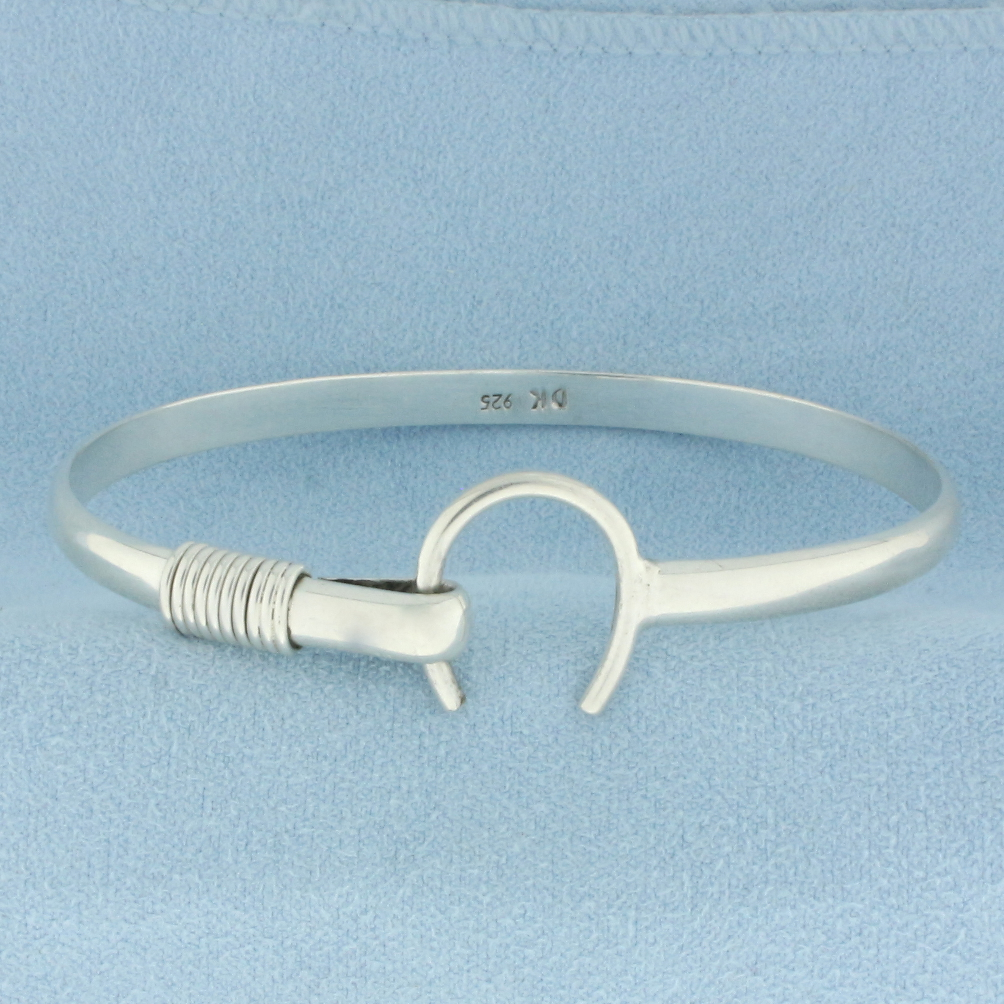 Horseshoe Bangle Bracelet in Sterling Silver | Property Room