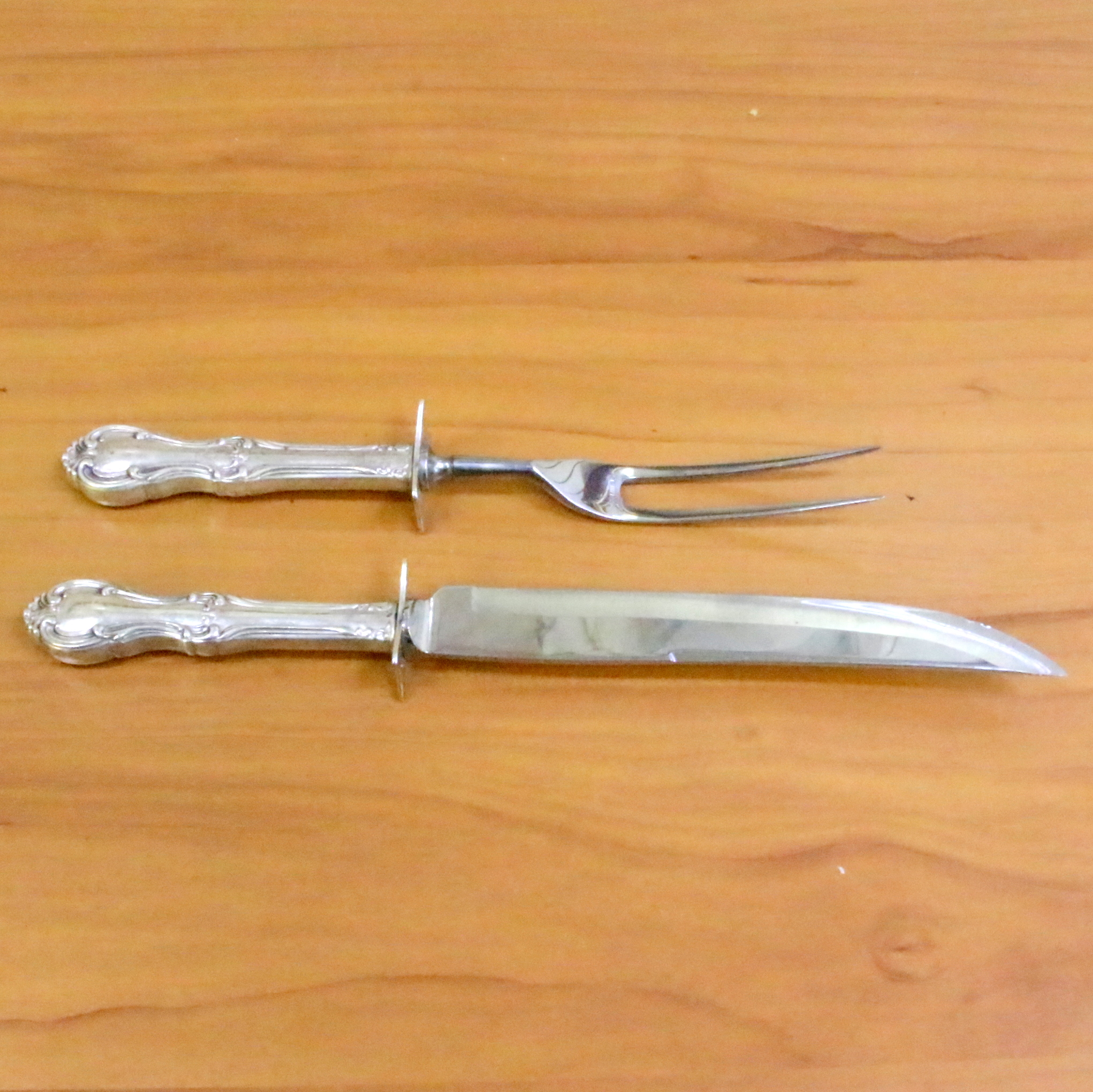 International Silver Joan of Arc Sterling Silver Steak Carving Set ...