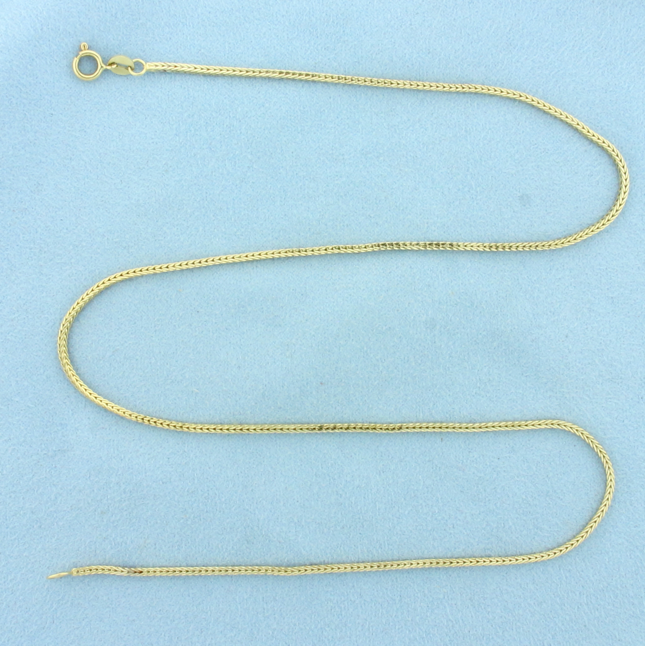 Italian 18 Inch Foxtail Link Chain Necklace in 14k Yellow Gold ...