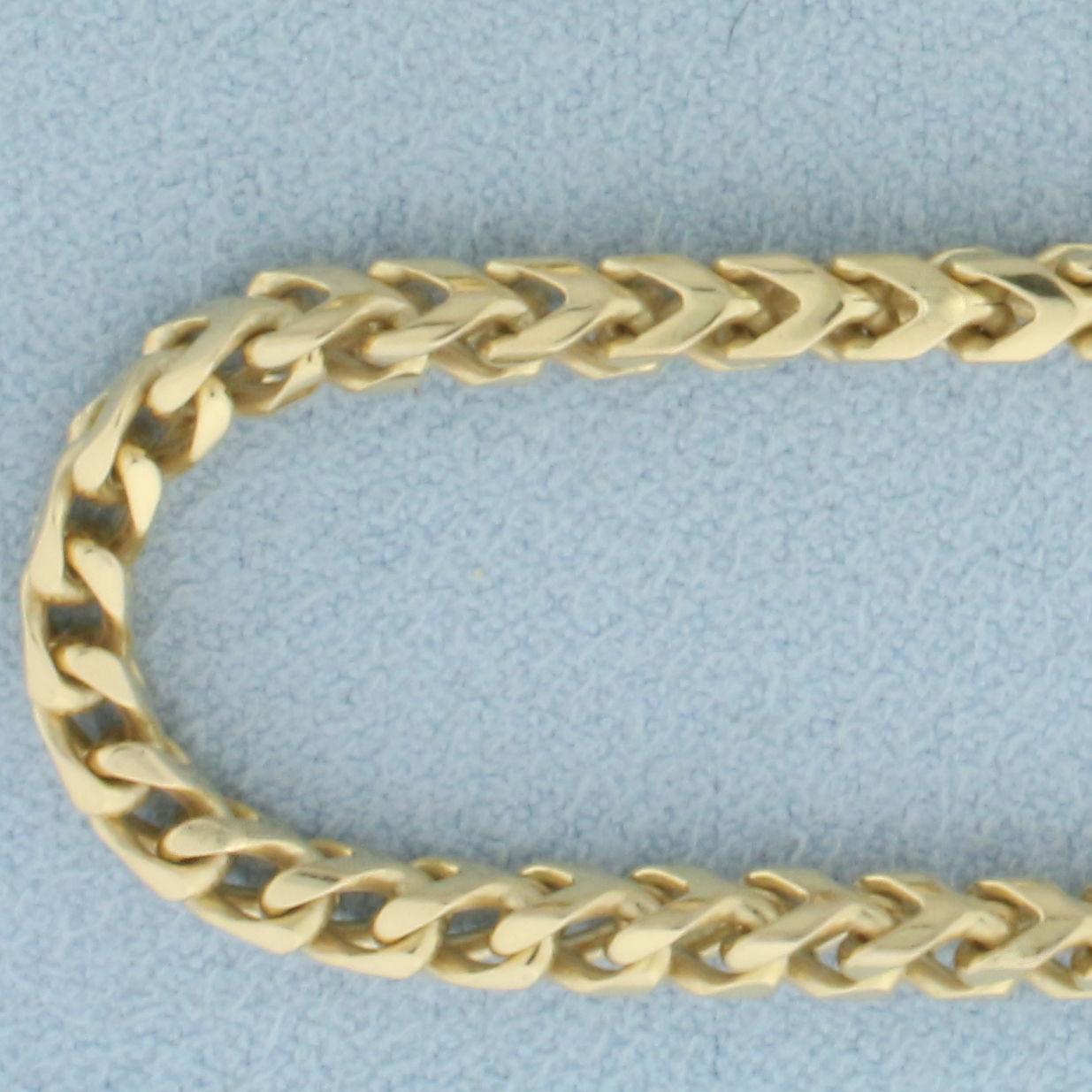 Italian 20 Inch Foxtail Link Chain Necklace in 14k Yellow Gold ...