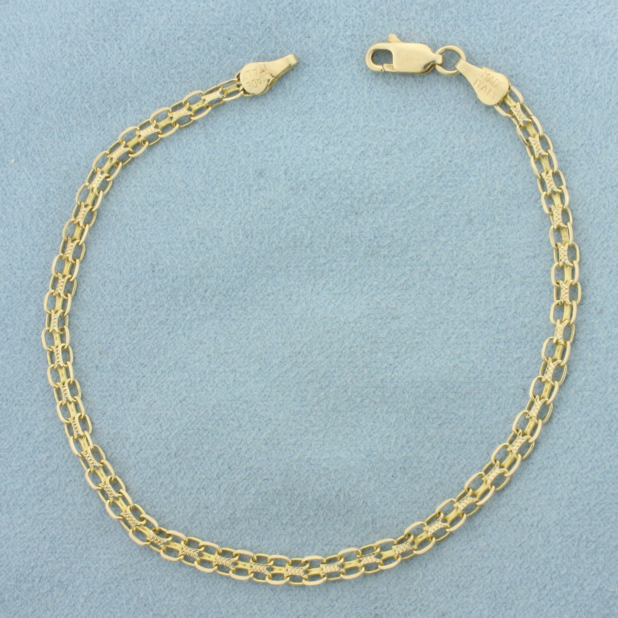 Italian Bismark Link Bracelet in 14k Yellow Gold | Property Room