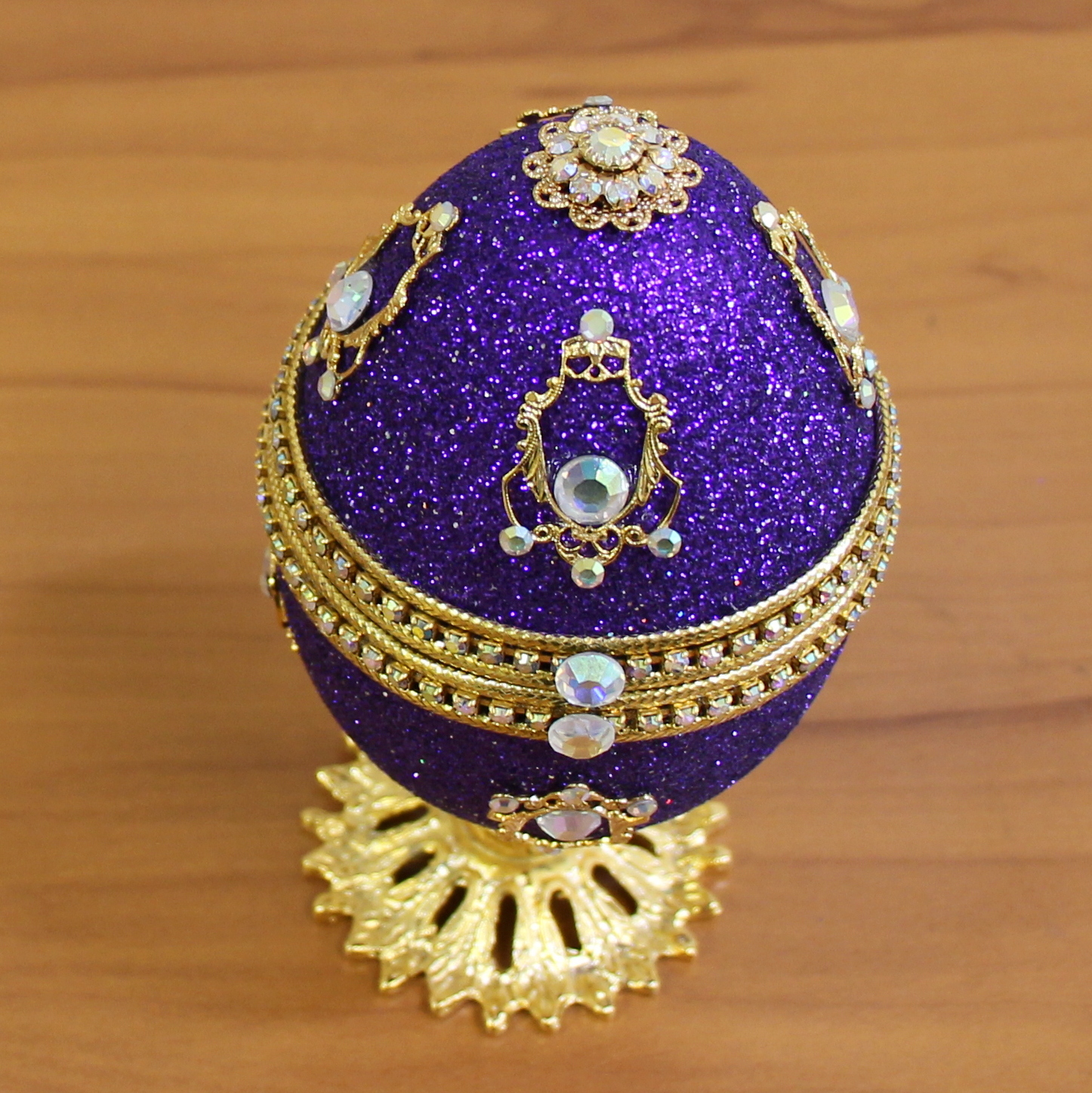 Jewelry Treasure Box Faberge Style Goose Egg | Property Room