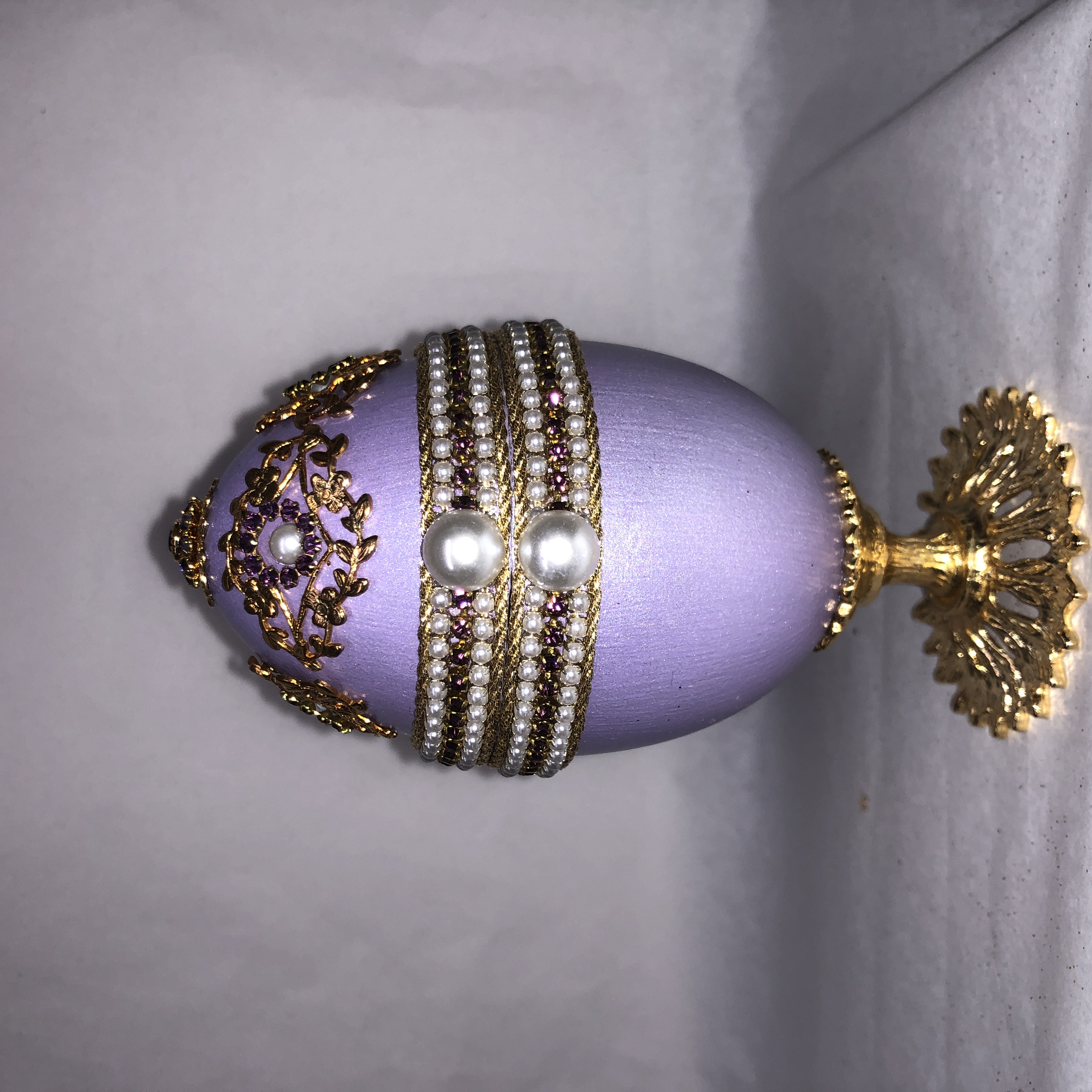 Jewelry Treasure Box Faberge Style Goose Egg | Property Room