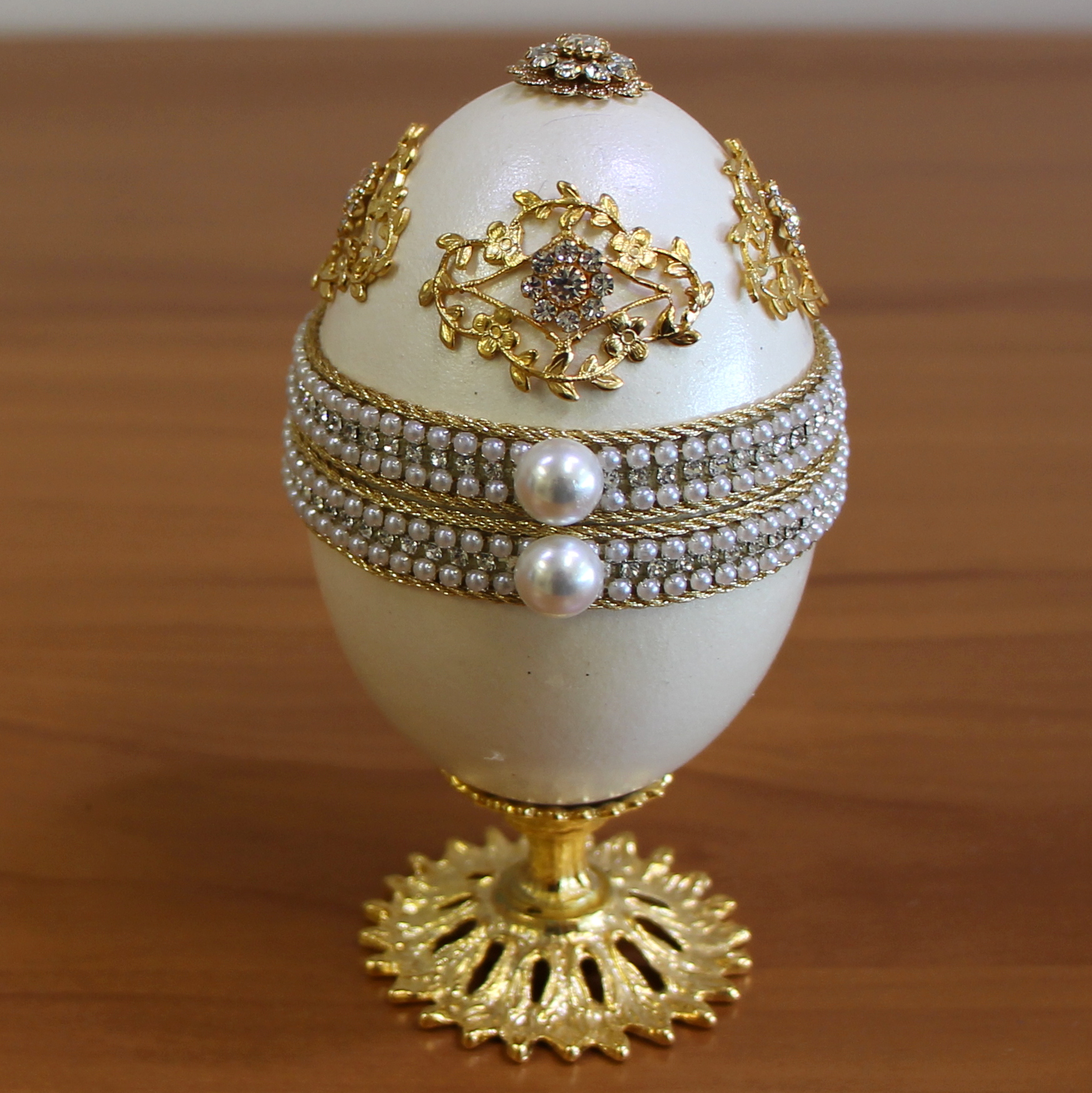 Jewelry Treasure Box Faberge Style Goose Egg | Property Room
