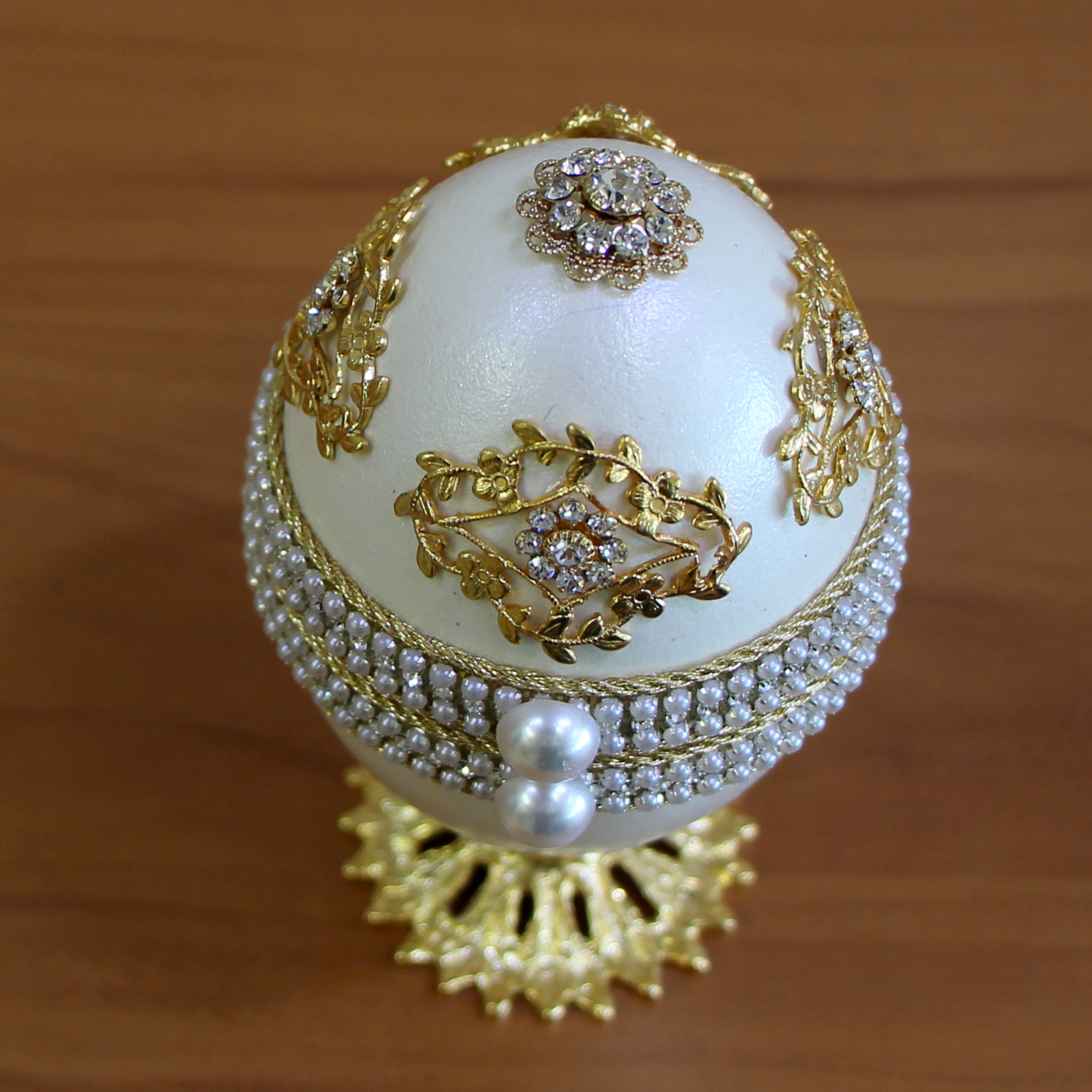 Jewelry Treasure Box Faberge Style Goose Egg | Property Room