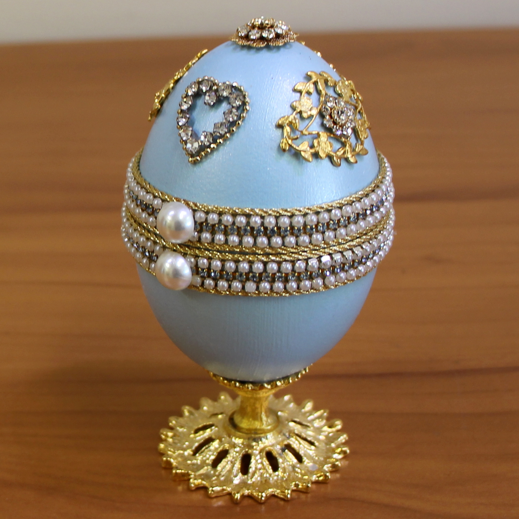 Jewelry Treasure Box Faberge Style Goose Egg | Property Room