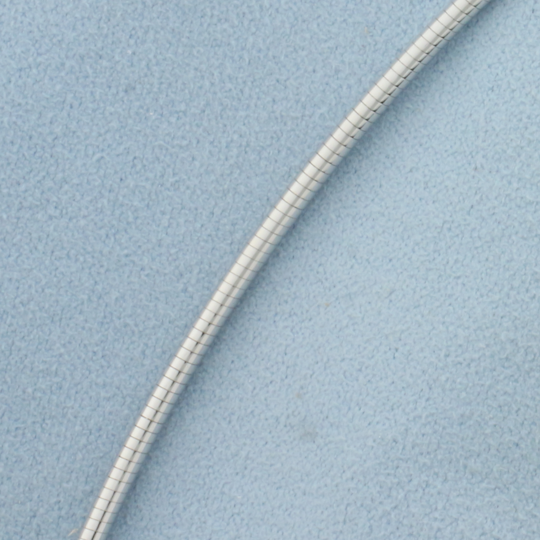 Omega Link Snake Necklace in 14k White Gold | Property Room