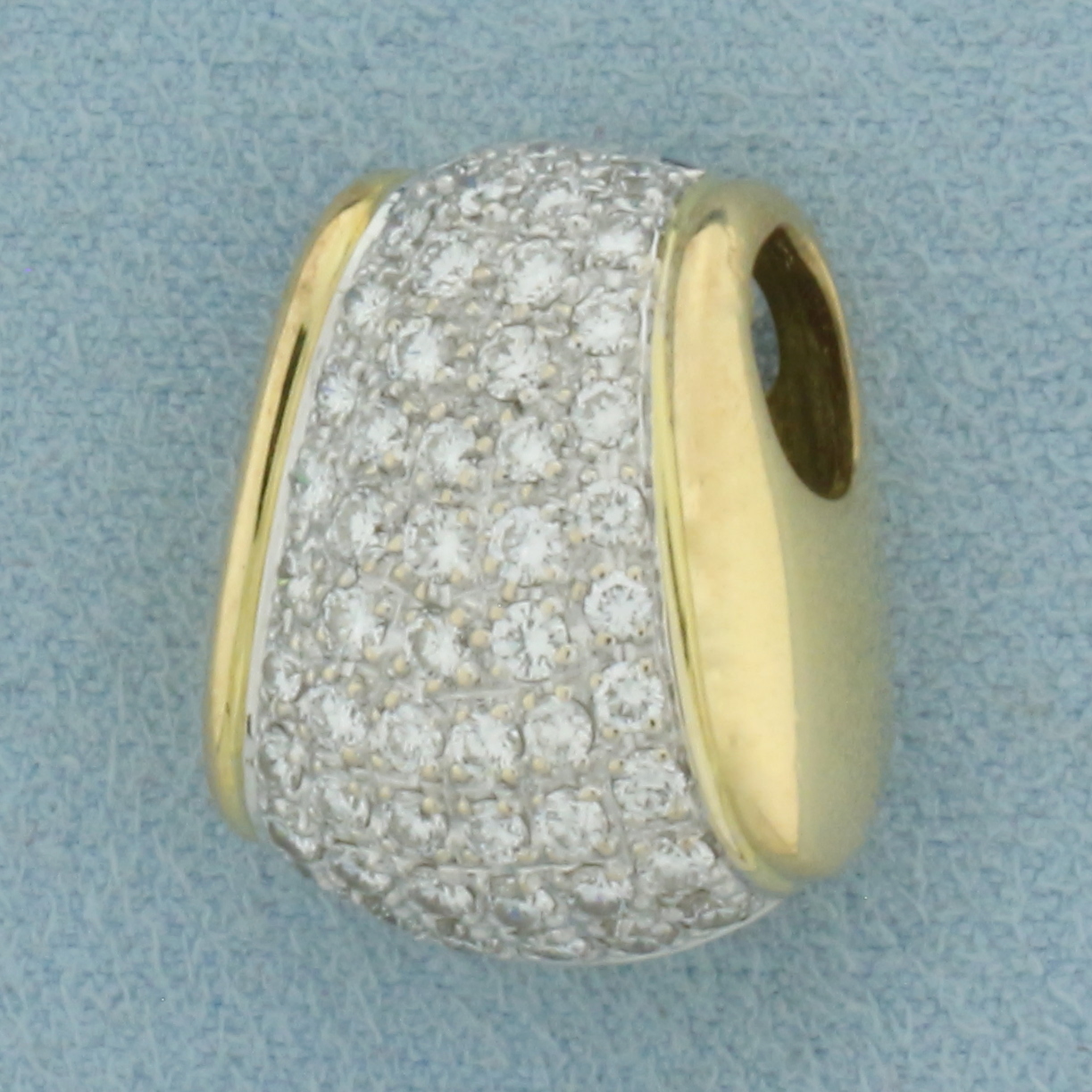 Pave Diamond Slide Pendant in 18k Yellow Gold | Property Room