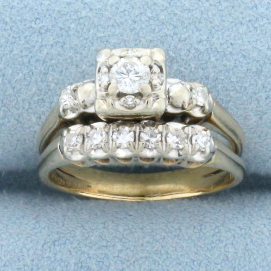 Rays of Love Diamond Designer Engagement Ring and Wedding Band Bridal ...
