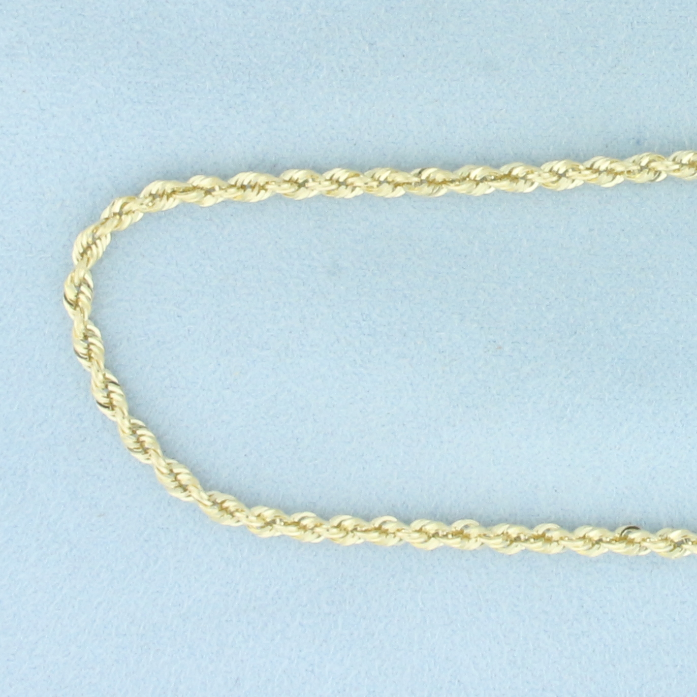 Rope Link Chain Necklace in 10k Yellow Gold | Property Room