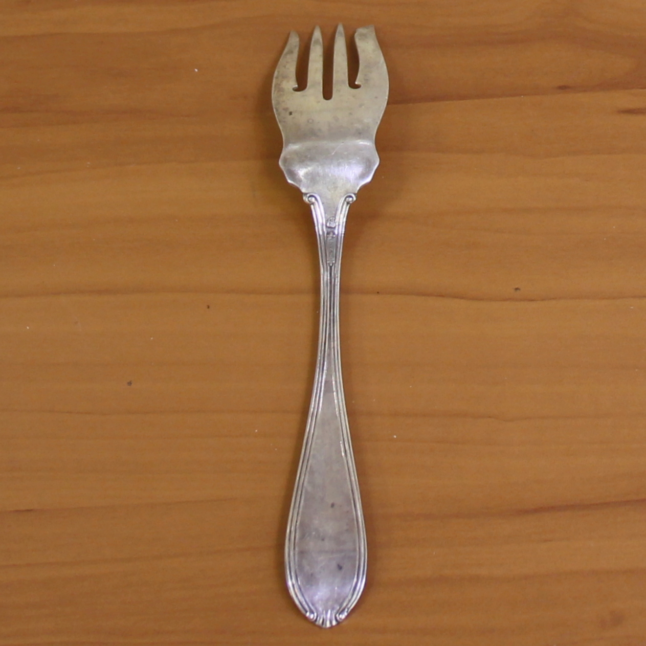 Simpson, Hall, Miller and Co. Cold Meat Fork In .925 Sterling Silver | Property Room